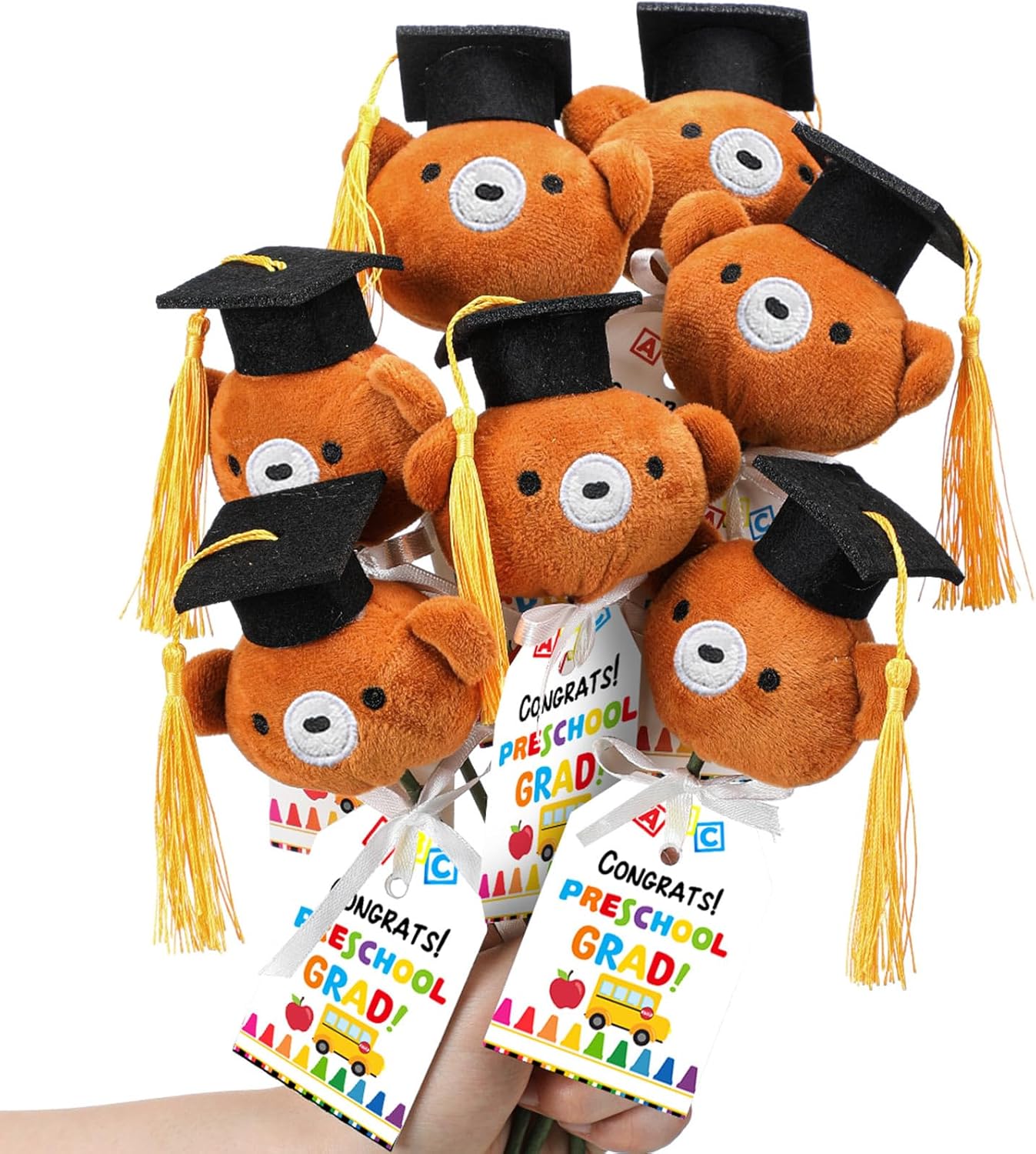 Amazon.com: WinnerWhy 12 Sets Preschool Graduation Gifts Bear Bouquet ...