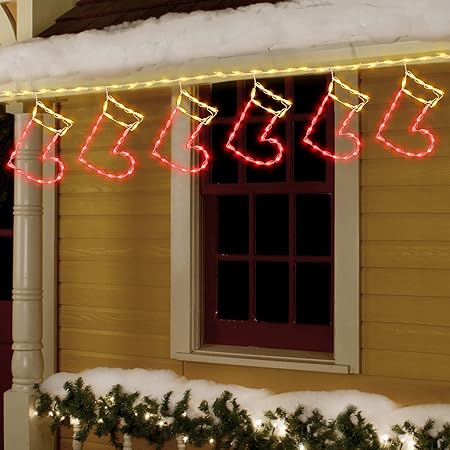 Snowflake Christmas String Lights with 6 Drops - 8.8 Ft. 100 Mini Bulb ...