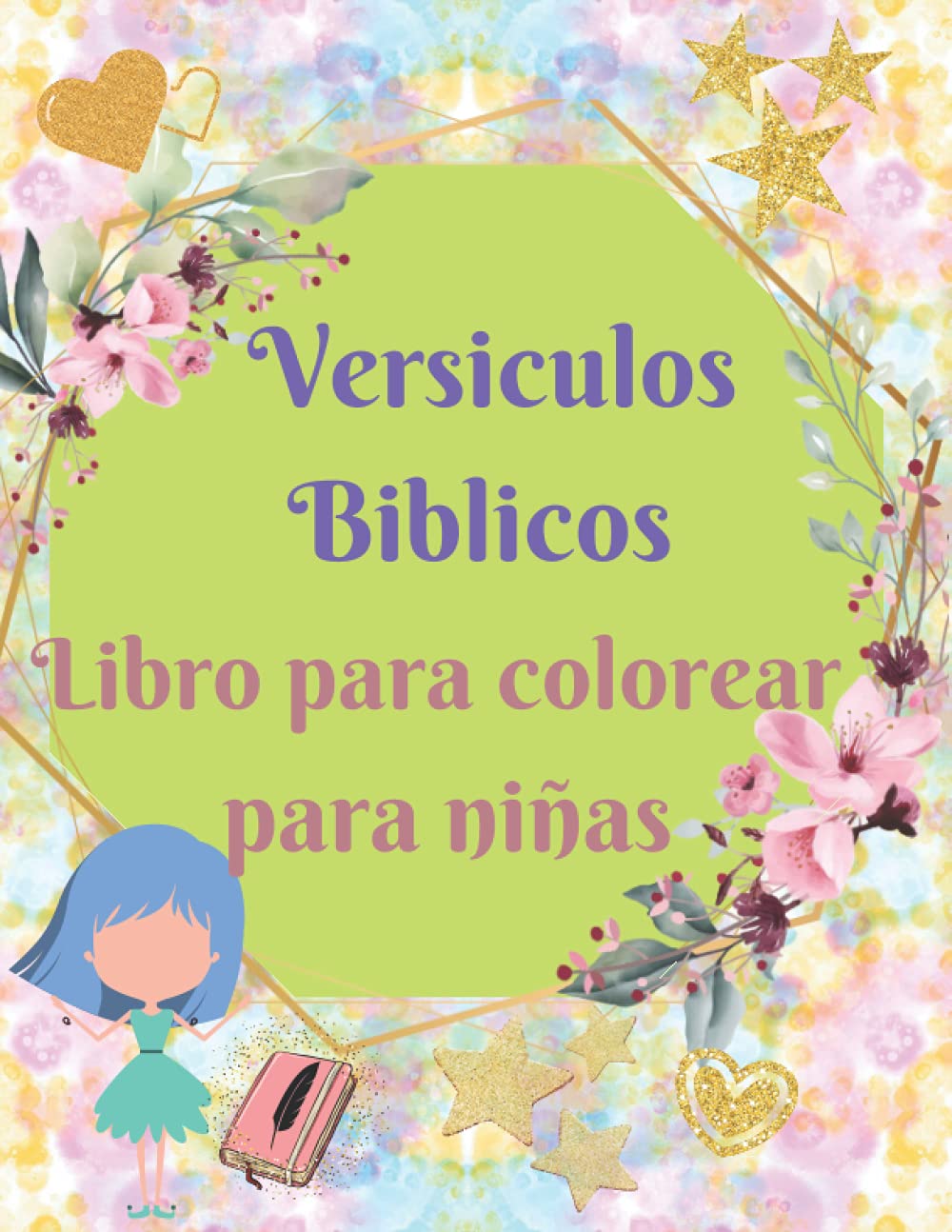 Versiculos Biblicos Libro Para Colorear Para Ninas Precioso Libro De ...