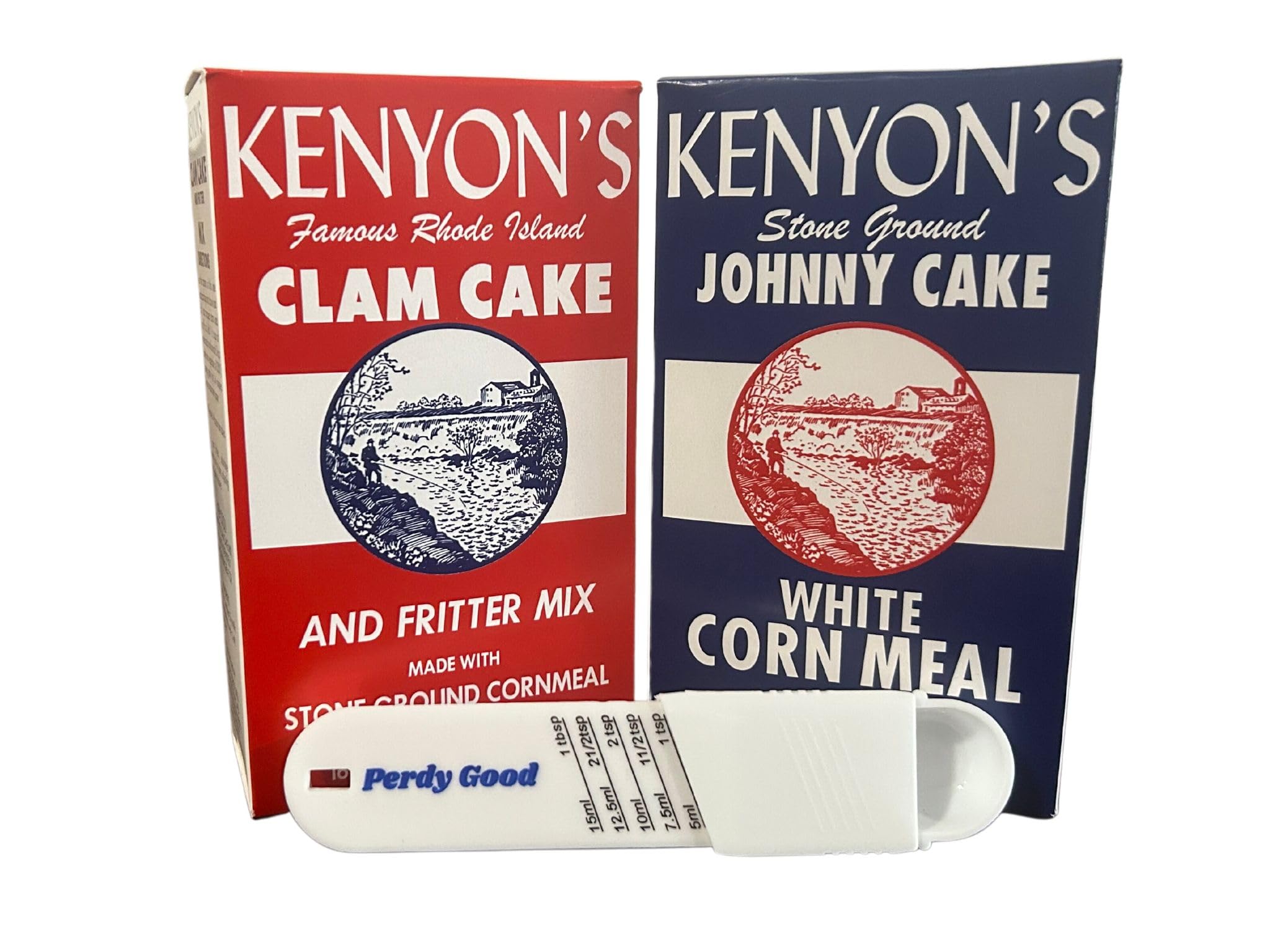 Buy Kenyon's Clam Cake Johnny Cake Combination Bundle with One (1) 16oz ...