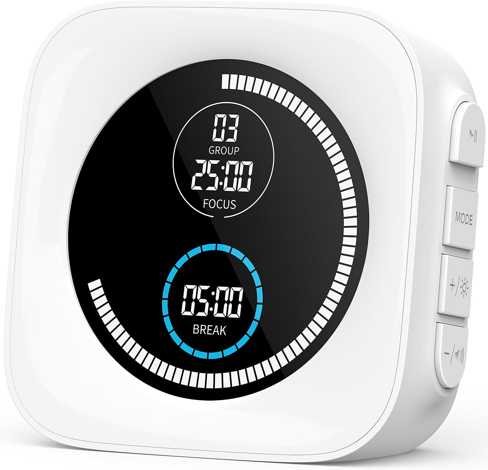 Amazon.com: Minimal Pomodoro Timer Countdown Study Silent Visual Office ...