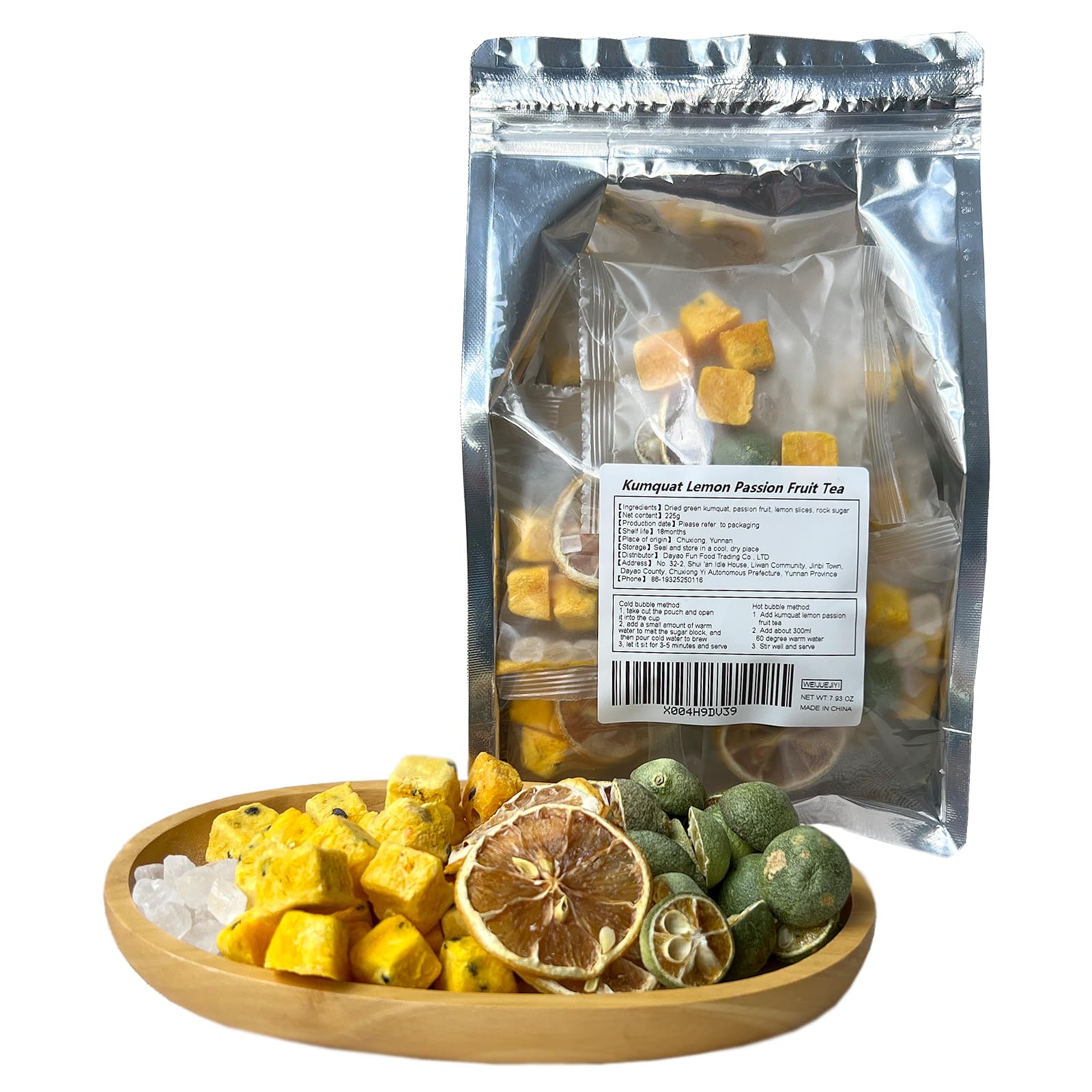 Amazon.com: Kumquat Lemon Passion Fruit Tea 225g (15g *15 pack) Kumquat ...