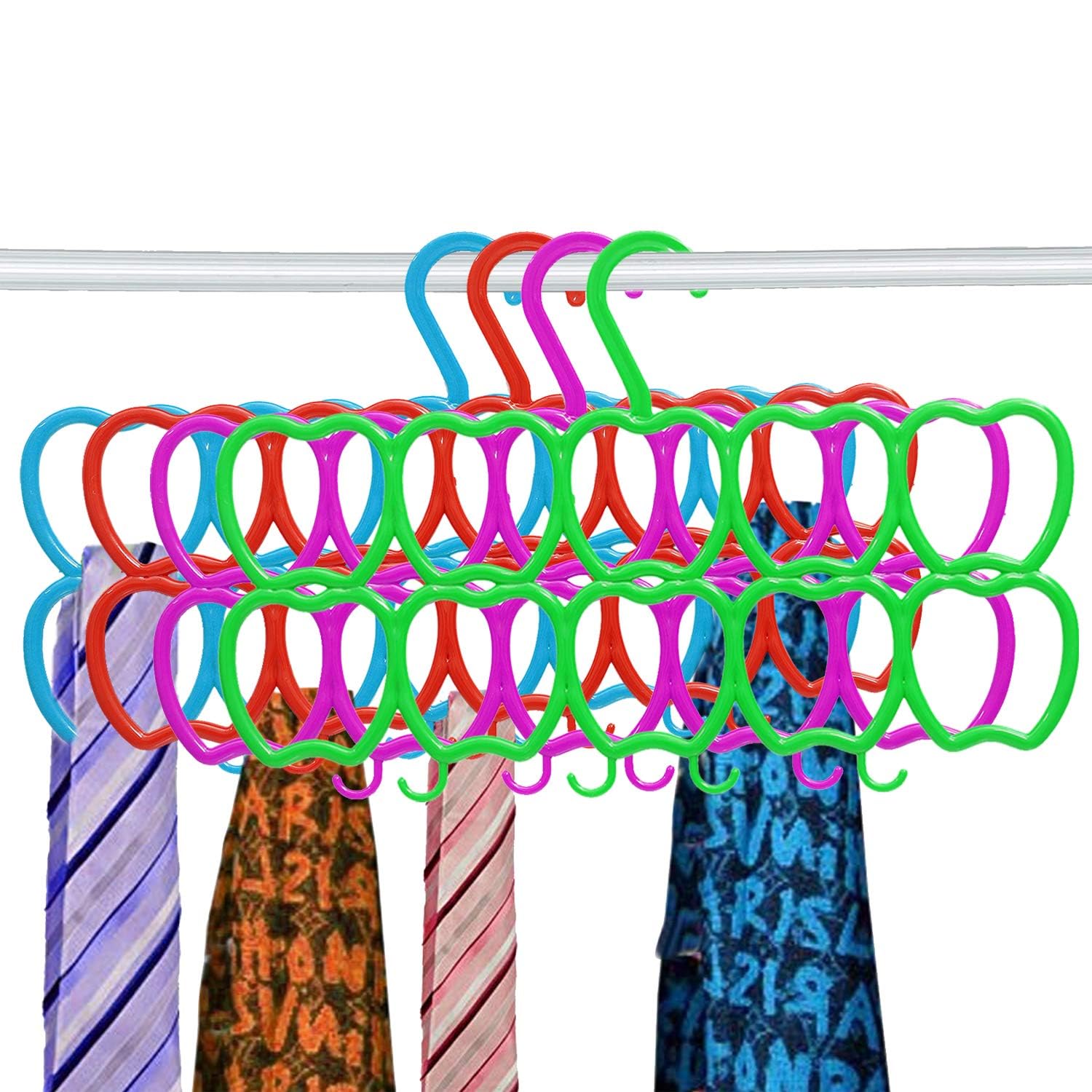 Kuber Industries 10 Slots Scarf Hanger|Space Saving Closet Organizer ...