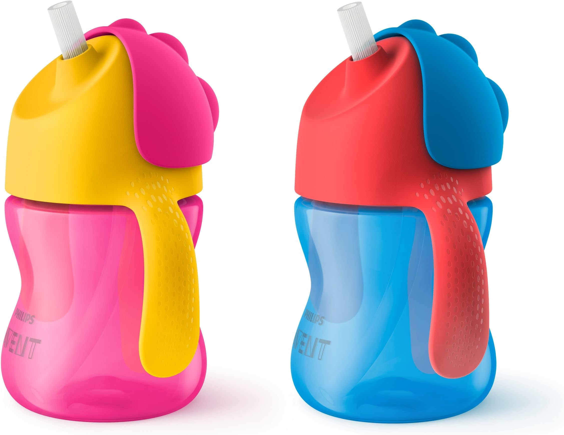 Amazon.com : Philips Avent My Bendy Straw Cup, 10 Oz, 2 Pack, Pink ...