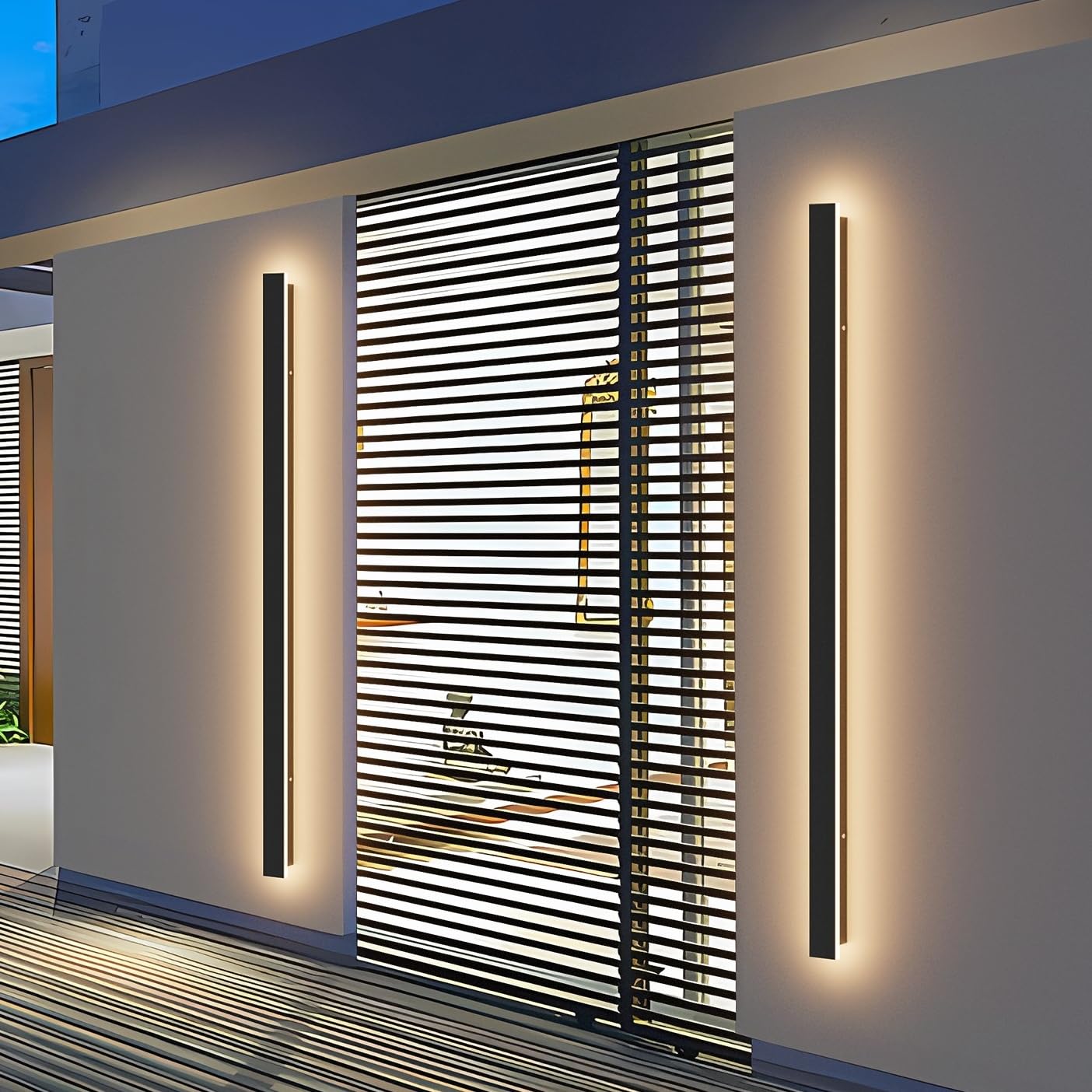 Coinmit 2 Pack 47.2In Long Outdoor LED Wall Lights IP65 Waterproof ...