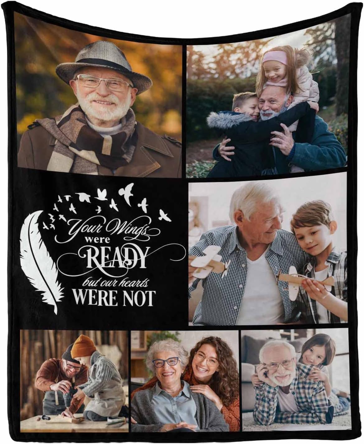 Amazon.com: Custom Memorial Blankets with Photo to Your Loved One ...