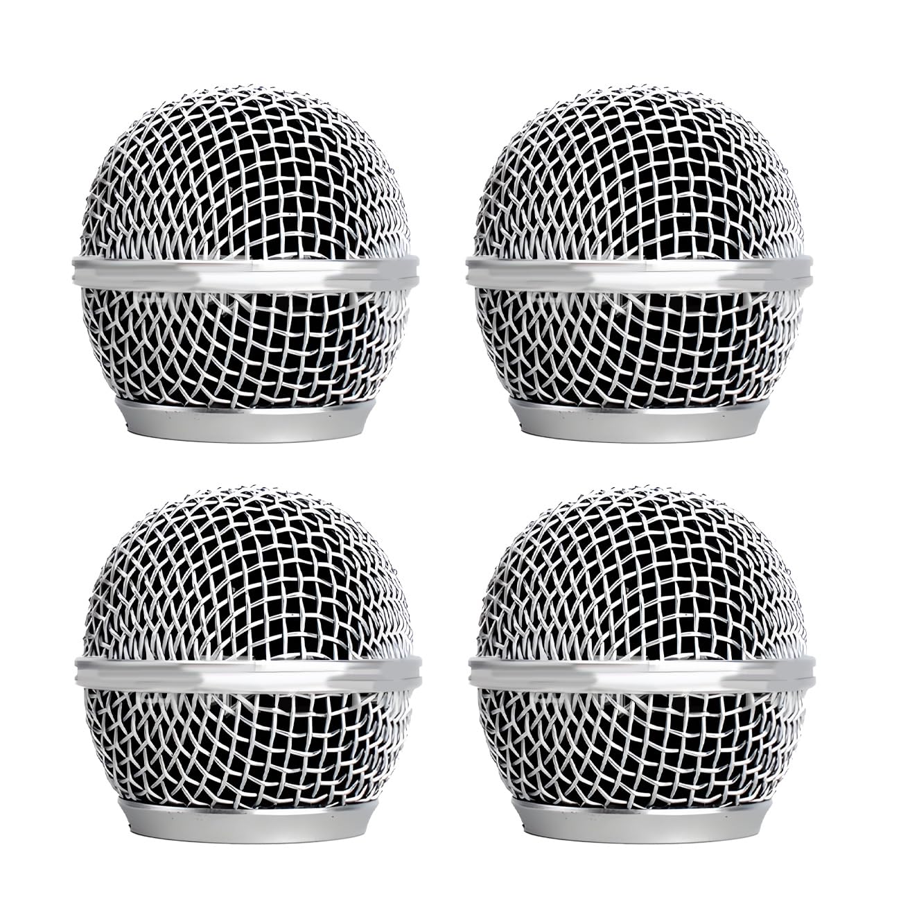 Snapklik.com : 4PCS Microphone Head Replace, Steel Mesh Mic Grille ...