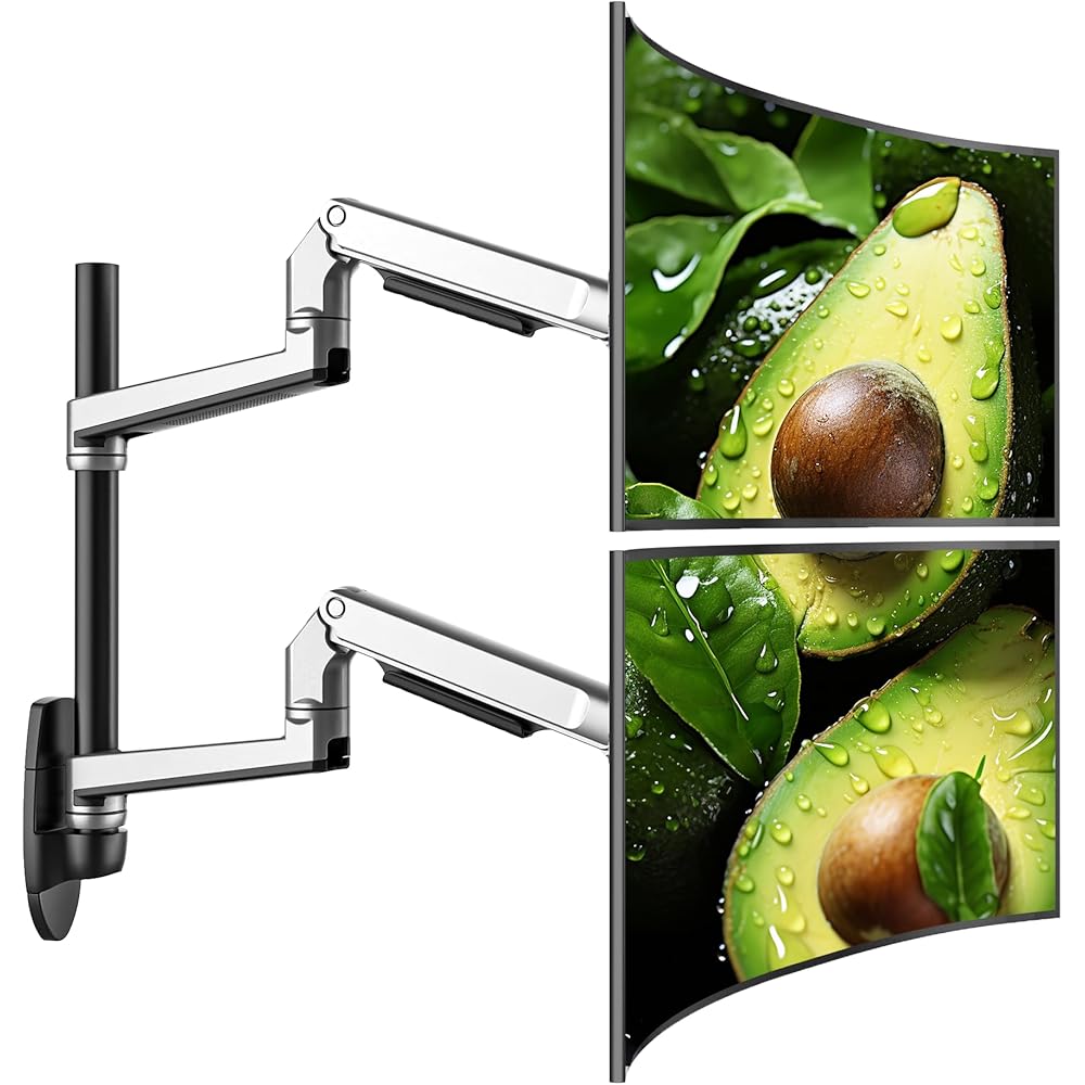 $42/mo - Finance Dual Monitor Wall Mount for Flat/Curved Monitor up to ...