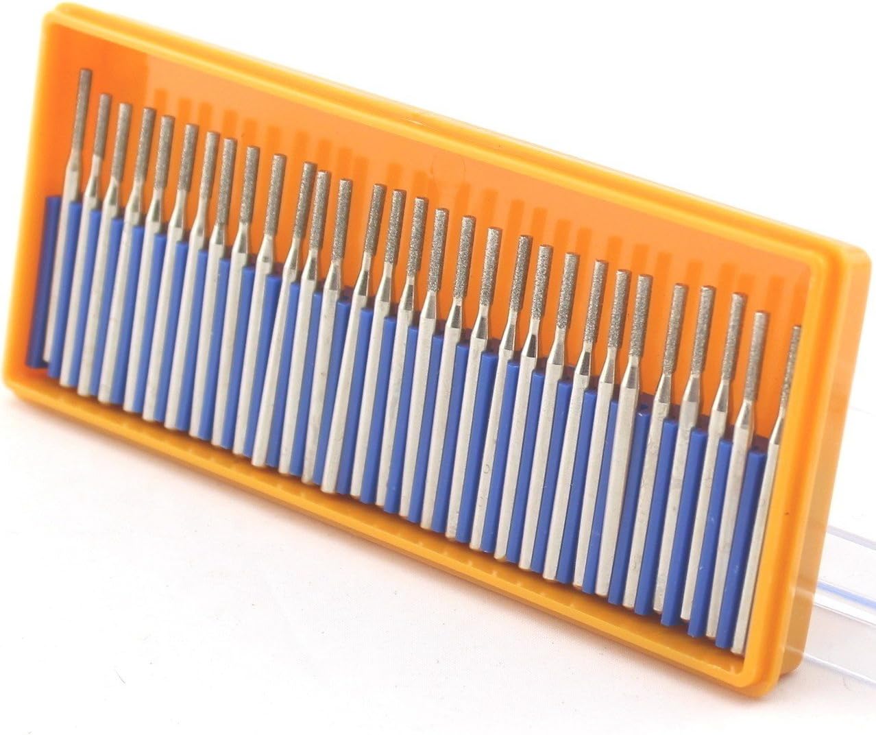 ILOVETOOL Diamond Coated Cylinder 2mm Grinding Needle Burrs Point Shank ...