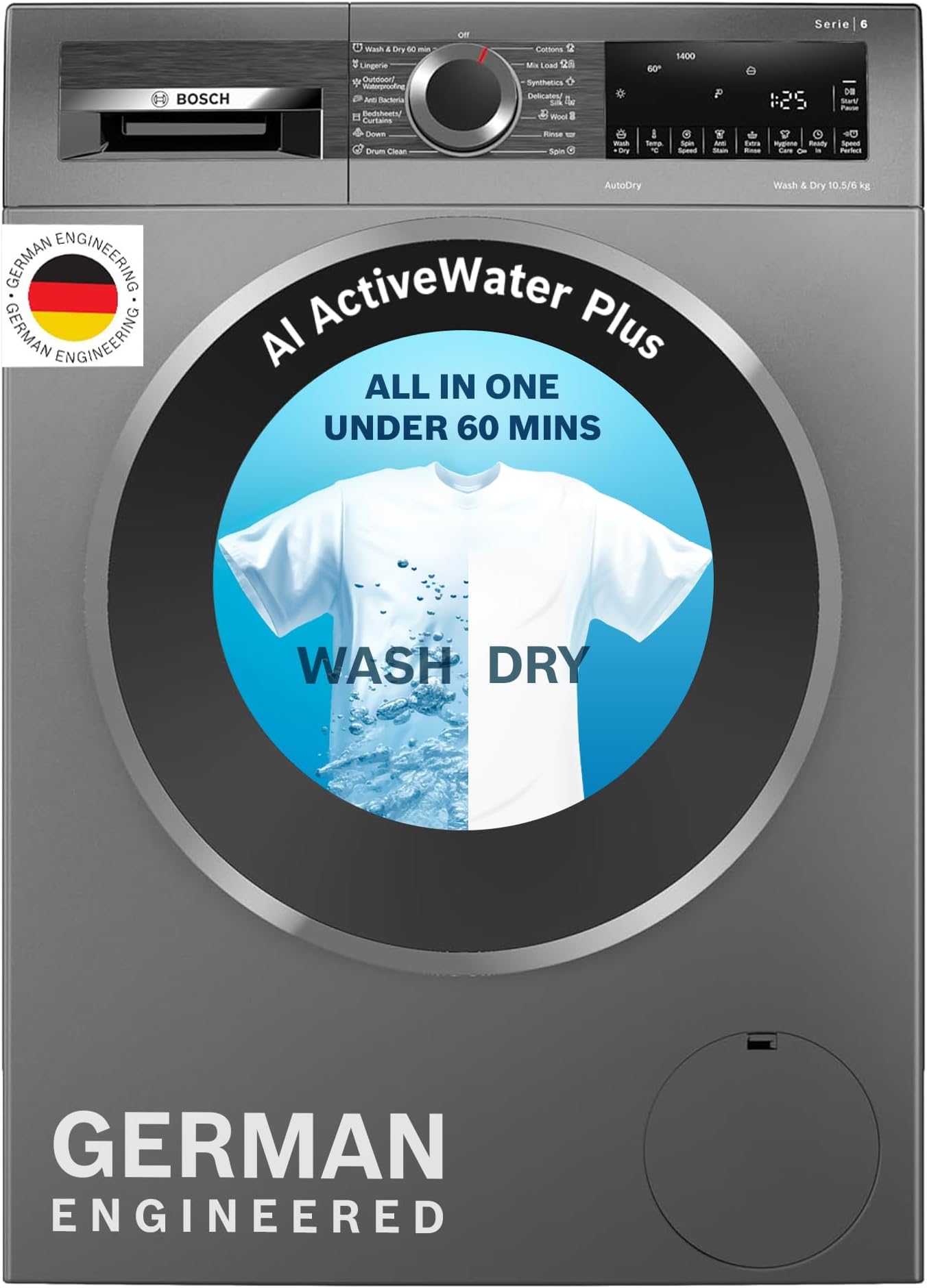 Bosch 8 kg 5 Star Fully-Automatic Front Loading Washing Machine ...