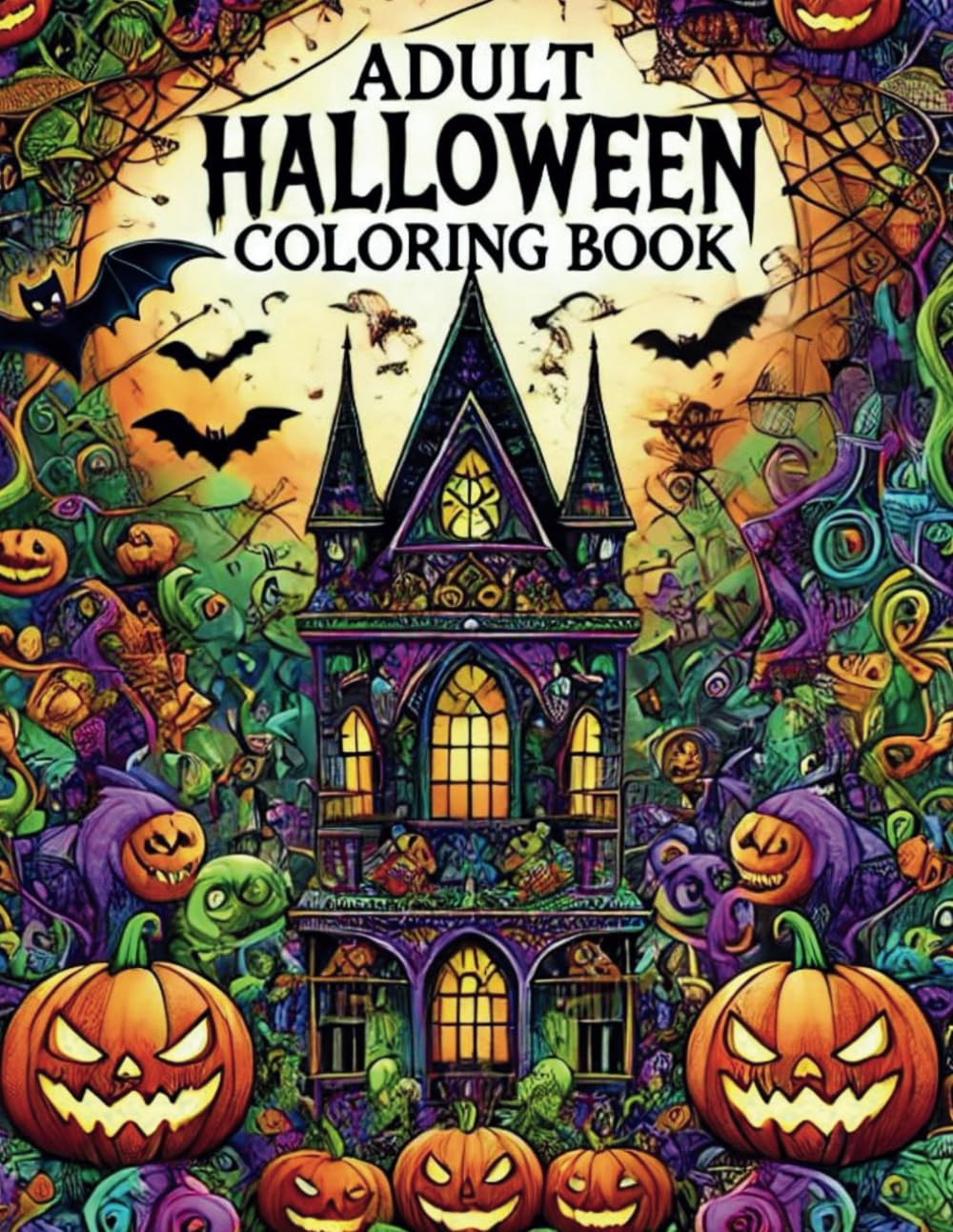Amazon.com: Creepy Adult Halloween Coloring Book: Gothic and ...