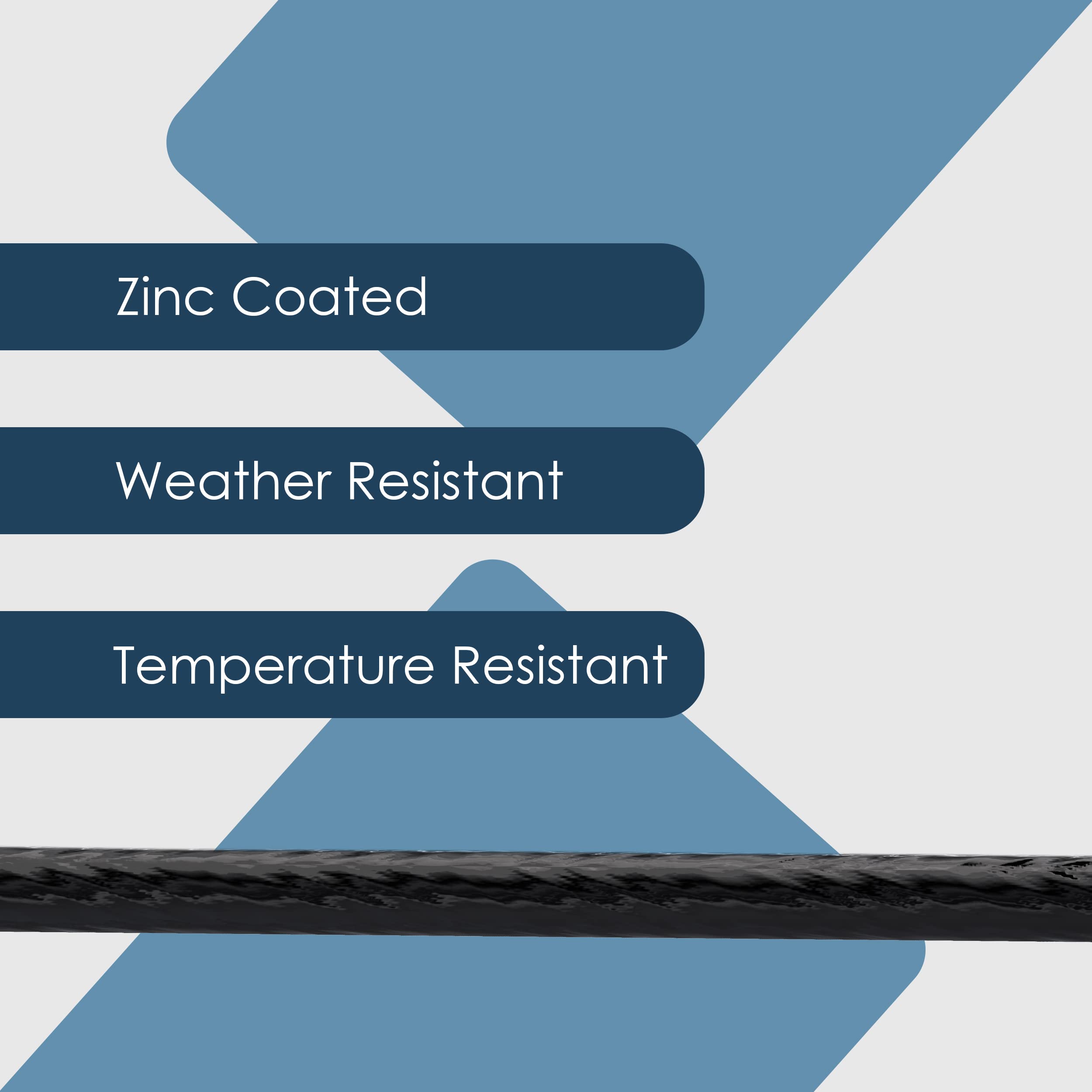 Snapklik.com : Cable Coated Vinyl, Wire Rope, 1/4 OD, 0.149 ID, 250 ...