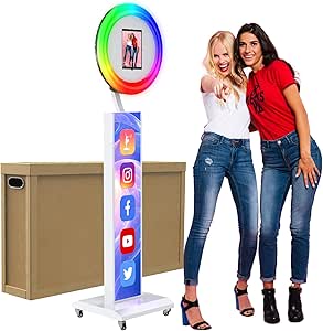 Amazon.com : JIYANG Photo Booth with Software APP Control,Portable Photo Booth Machine ...