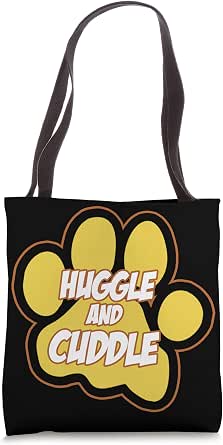 Amazon.com: Furry Fandom Fursona Fursuit Paw Huggle And Cuddle Tote Bag ...