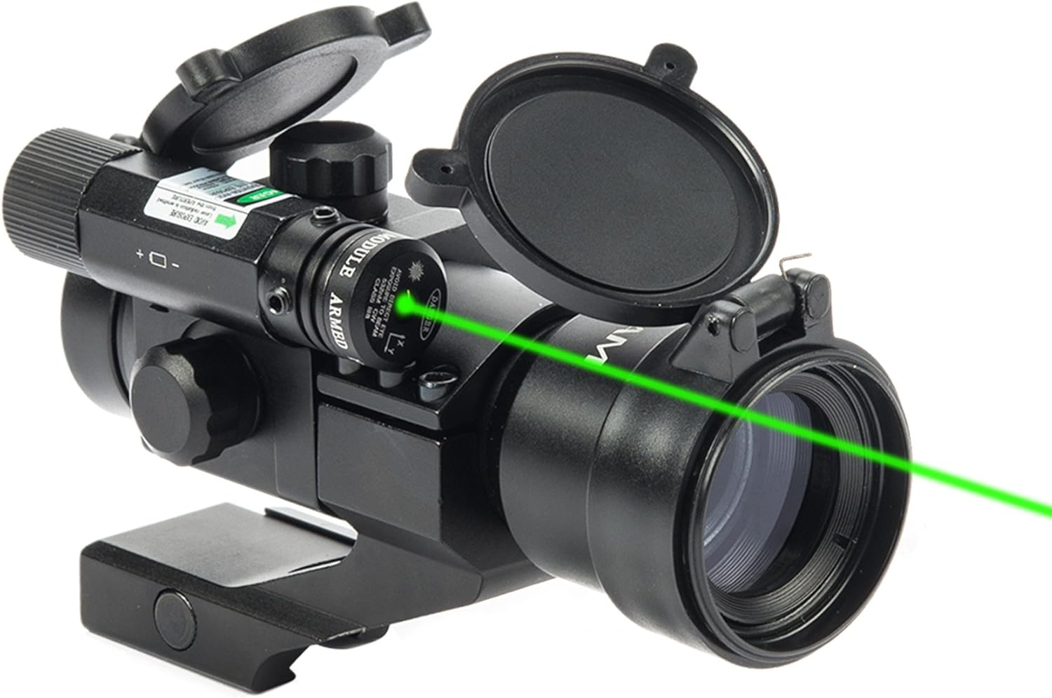 Amazon.com : Hiram 1X30 4 MOA Green Red Dot Sight for Rifles with Green ...