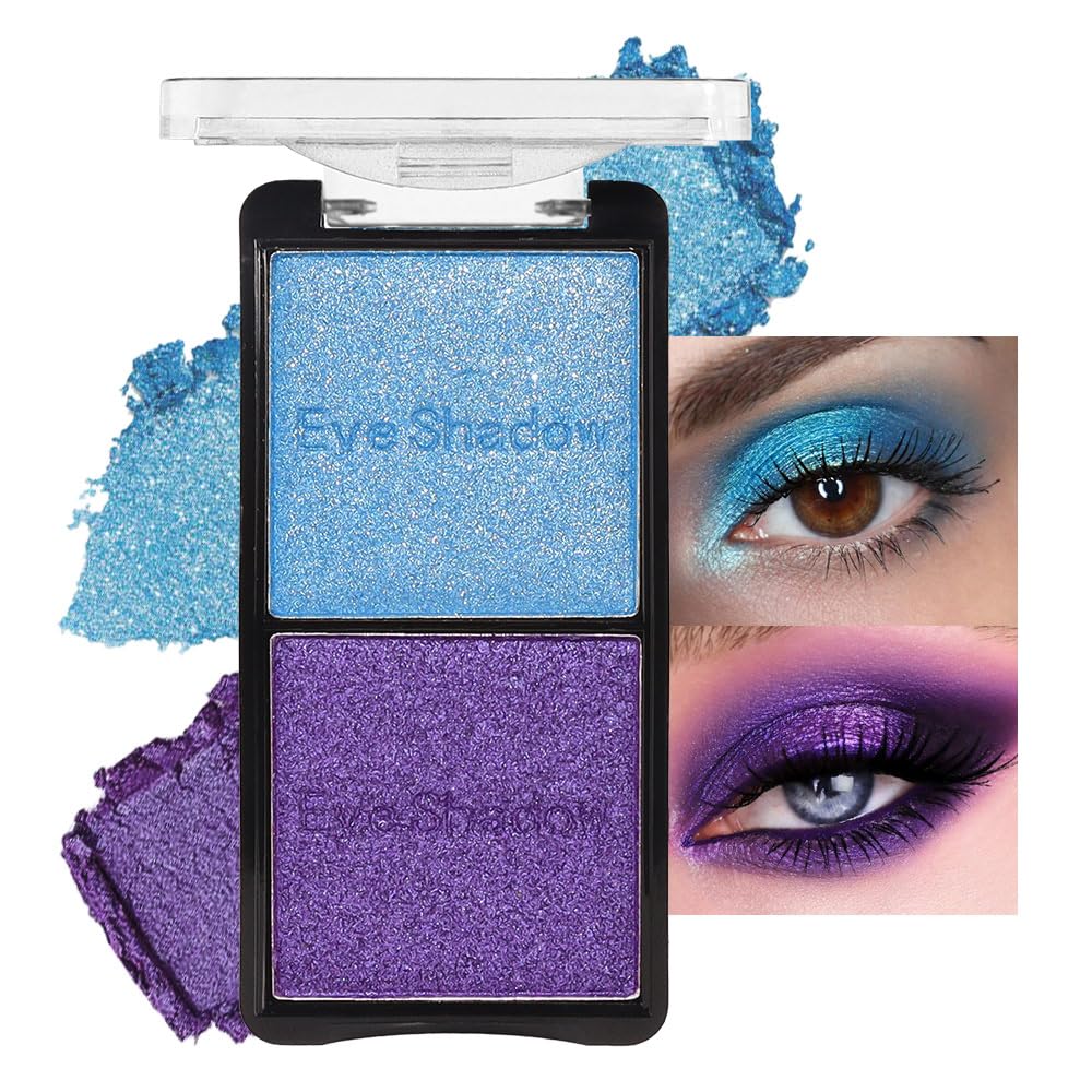 Amazon.com : FeiCuiYun Double color eye shadow, Eyeshadows Creamy, high ...