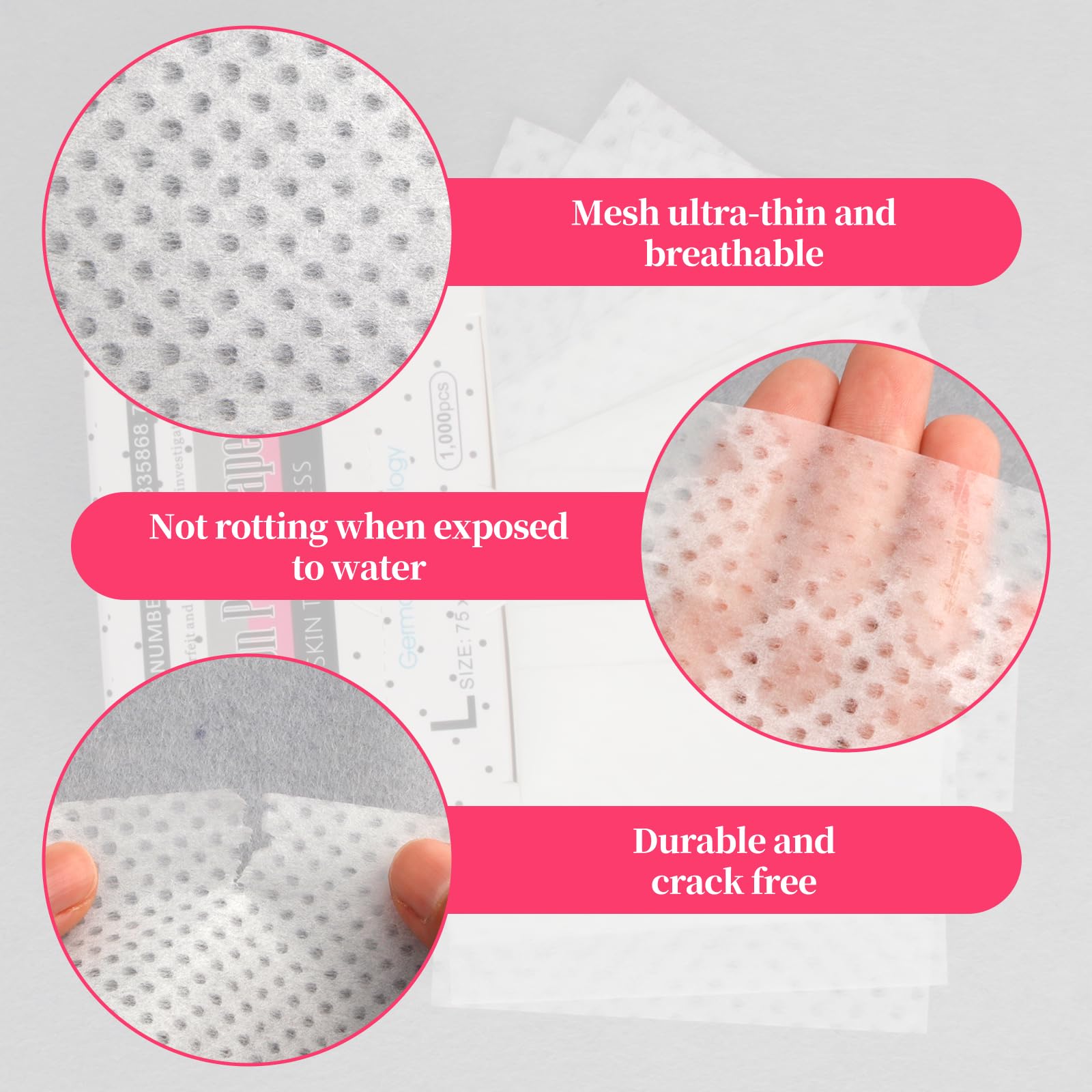 Snapklik.com : Hair Perm Paper, 1000pcs Ultra-thin Mesh Breathable ...