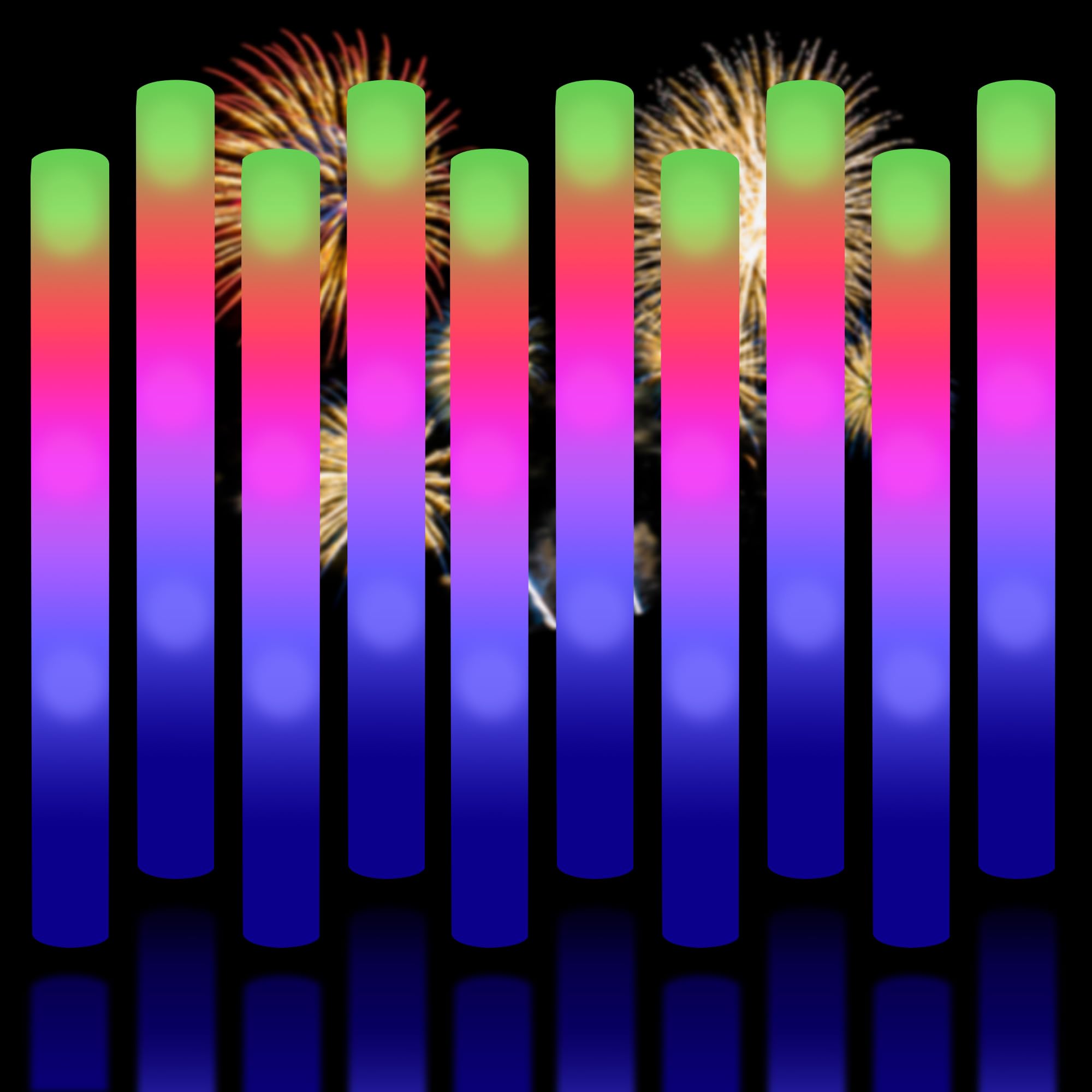 Snapklik.com : Super Z Outlet Upgraded Light Up Foam Sticks, 3 Modes ...