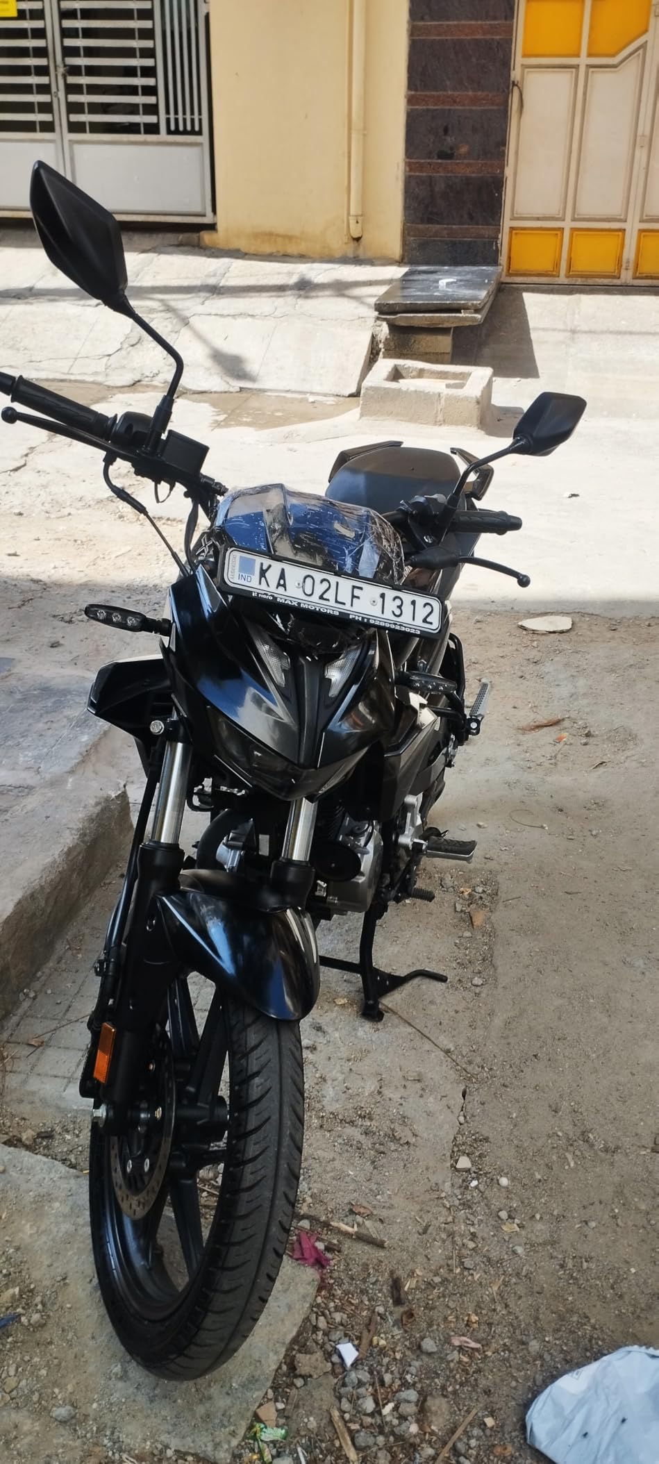 TVS Bike Windshield Visor Compatible For Apache 4V BS4, Black Premium ...