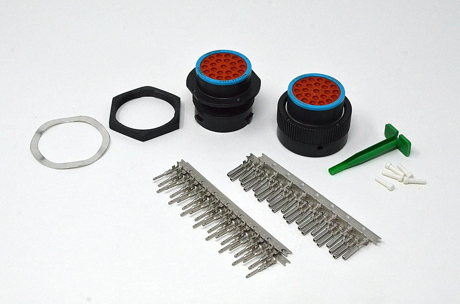 Amazon.com: Deutsch HDP20 Bulkhead 16-pin Connector kit, 12-14 AWG Solid Contacts (Made in USA ...
