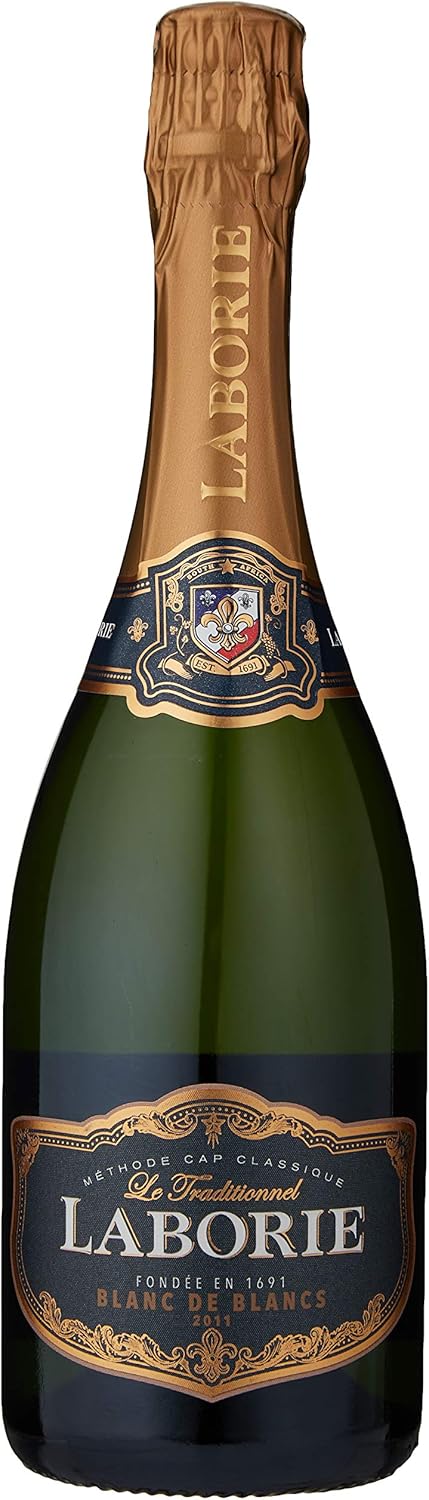 KWV 2015 Laborie Cap Classique Blanc De Blanc sparkling Wine, 75 cl ...