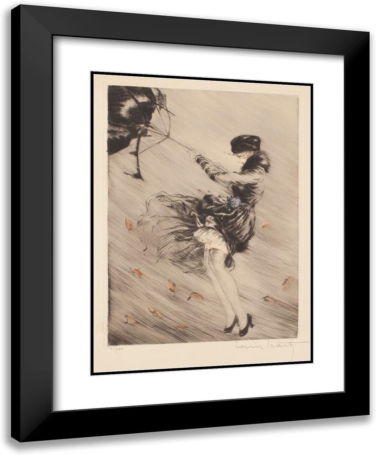 Amazon.com: ArtDirect Icart, Louis 19x24 Black Modern Framed Art Print ...
