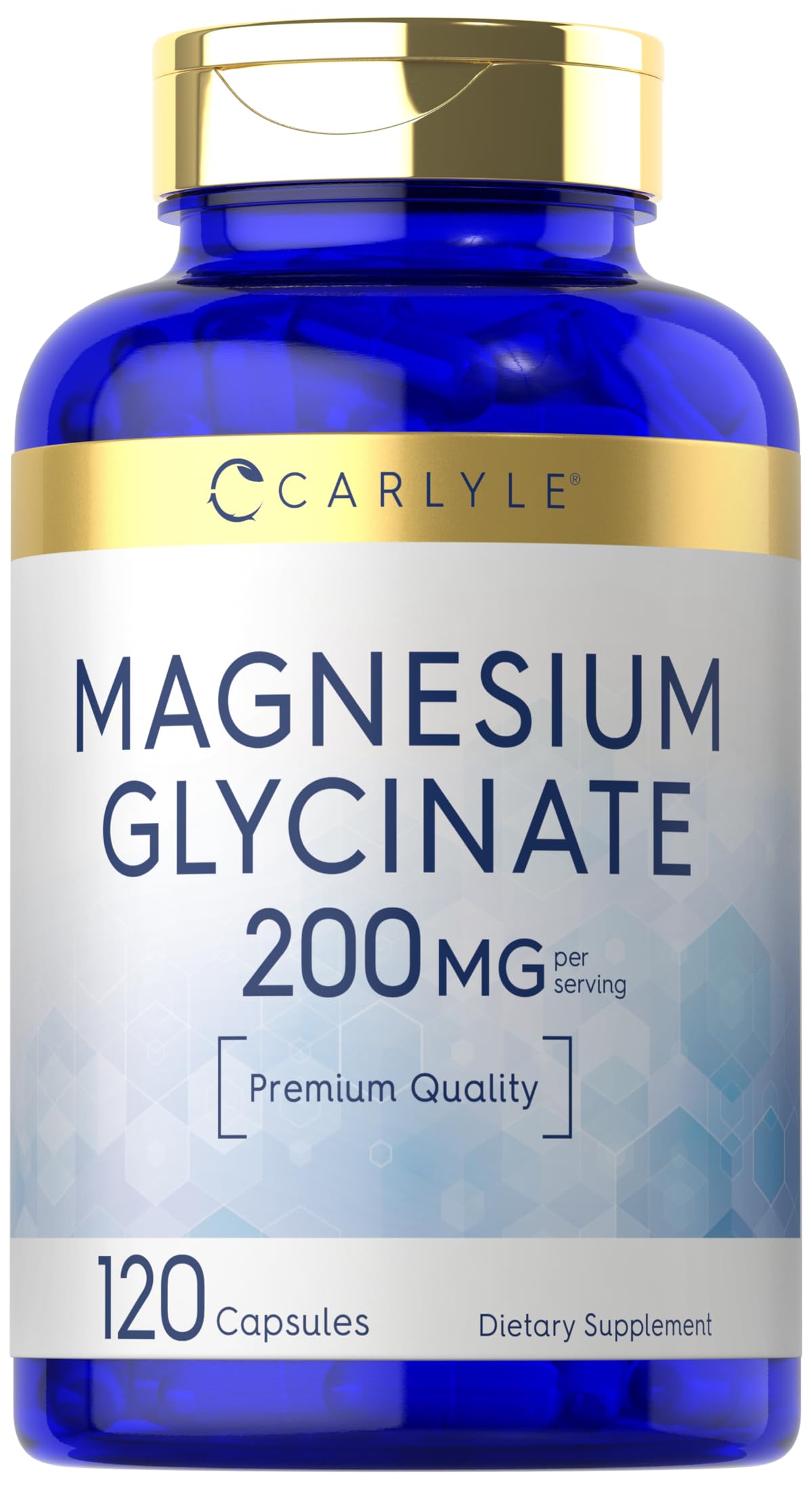 Amazon.com: Carlyle Glicinato de magnesio | 200 mg | 120 cápsulas ...