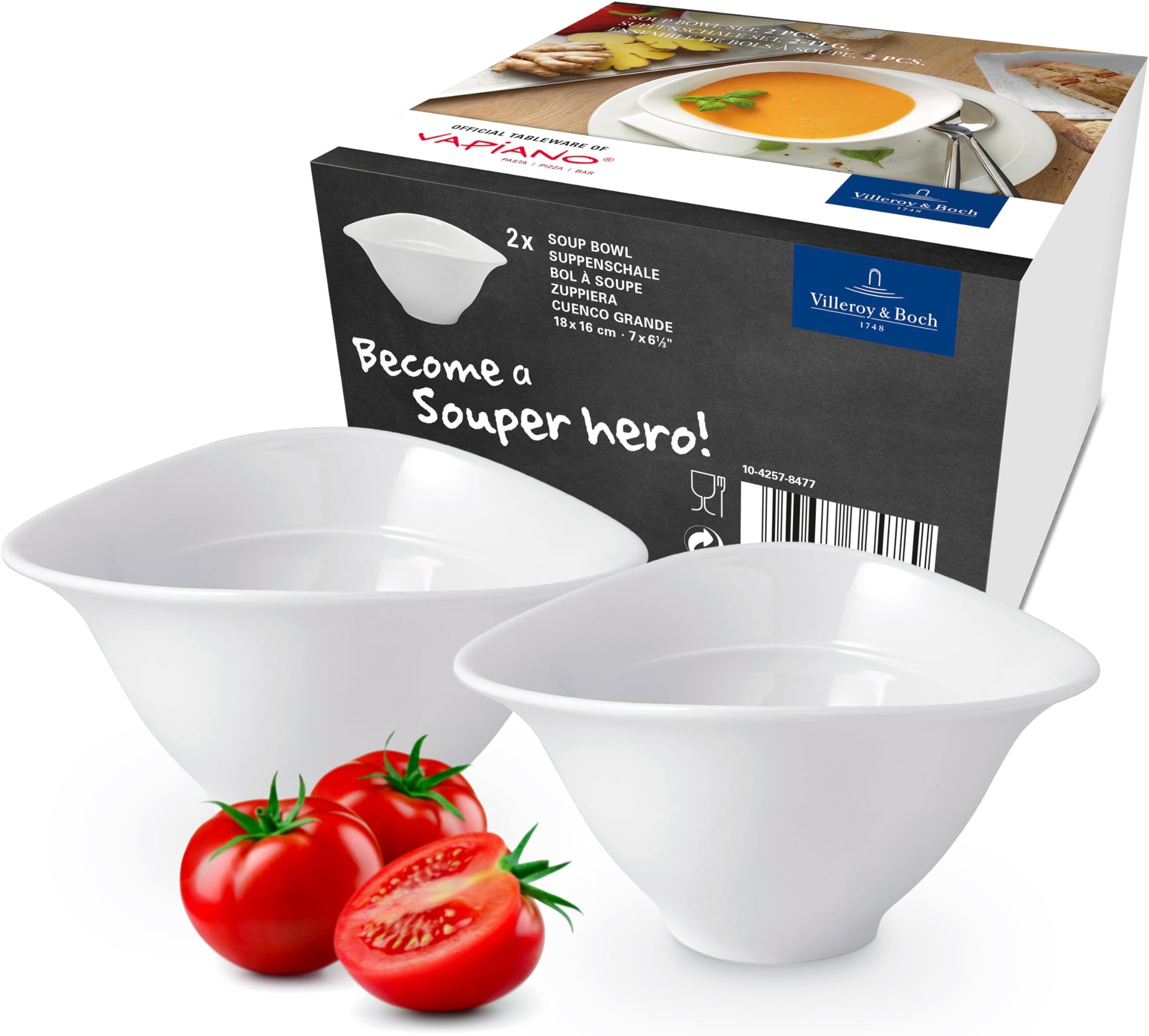 Villeroy & Boch New Wave Bowl, Premium Porcelain, White : Amazon.co.uk ...