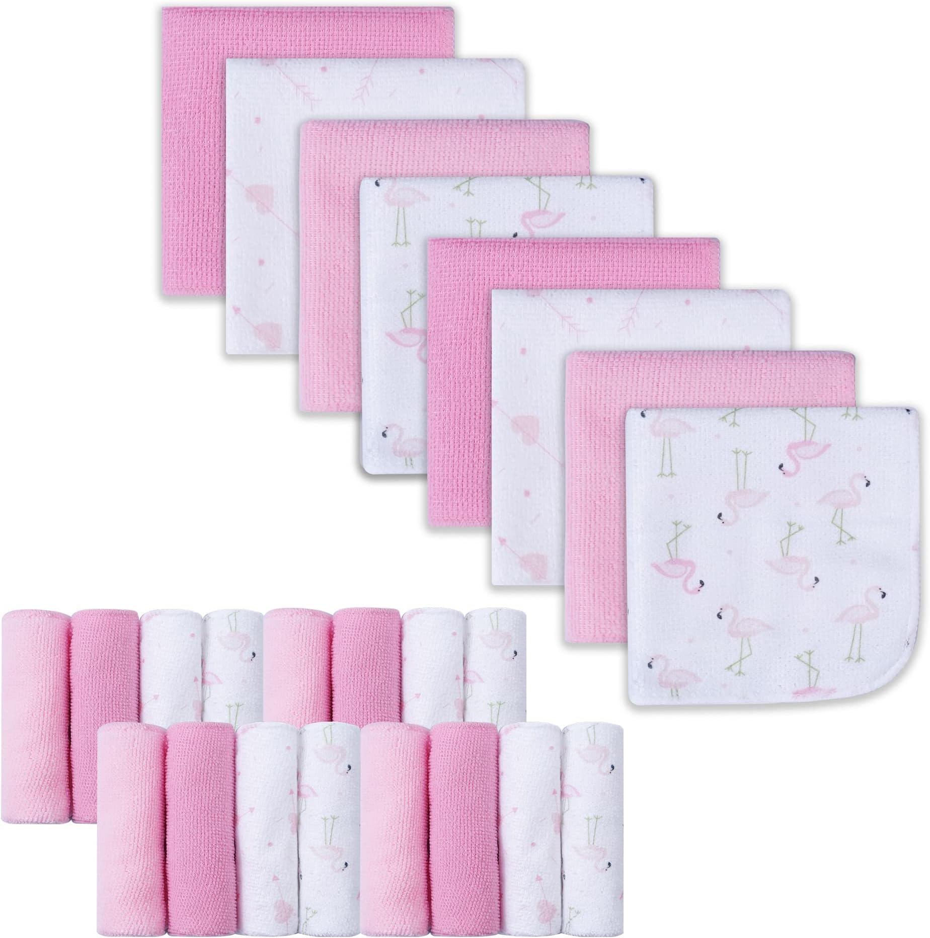Amazon.com : Softan Baby Washcloths, 24Pack Baby Wash Cloths Extra Soft ...