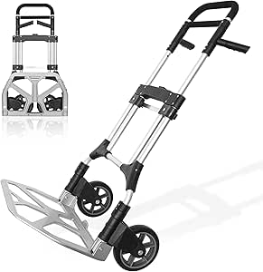 ITHWIU Heavy Duty Hand Truck Large Aluminum Fordable Luggage Cart for ...