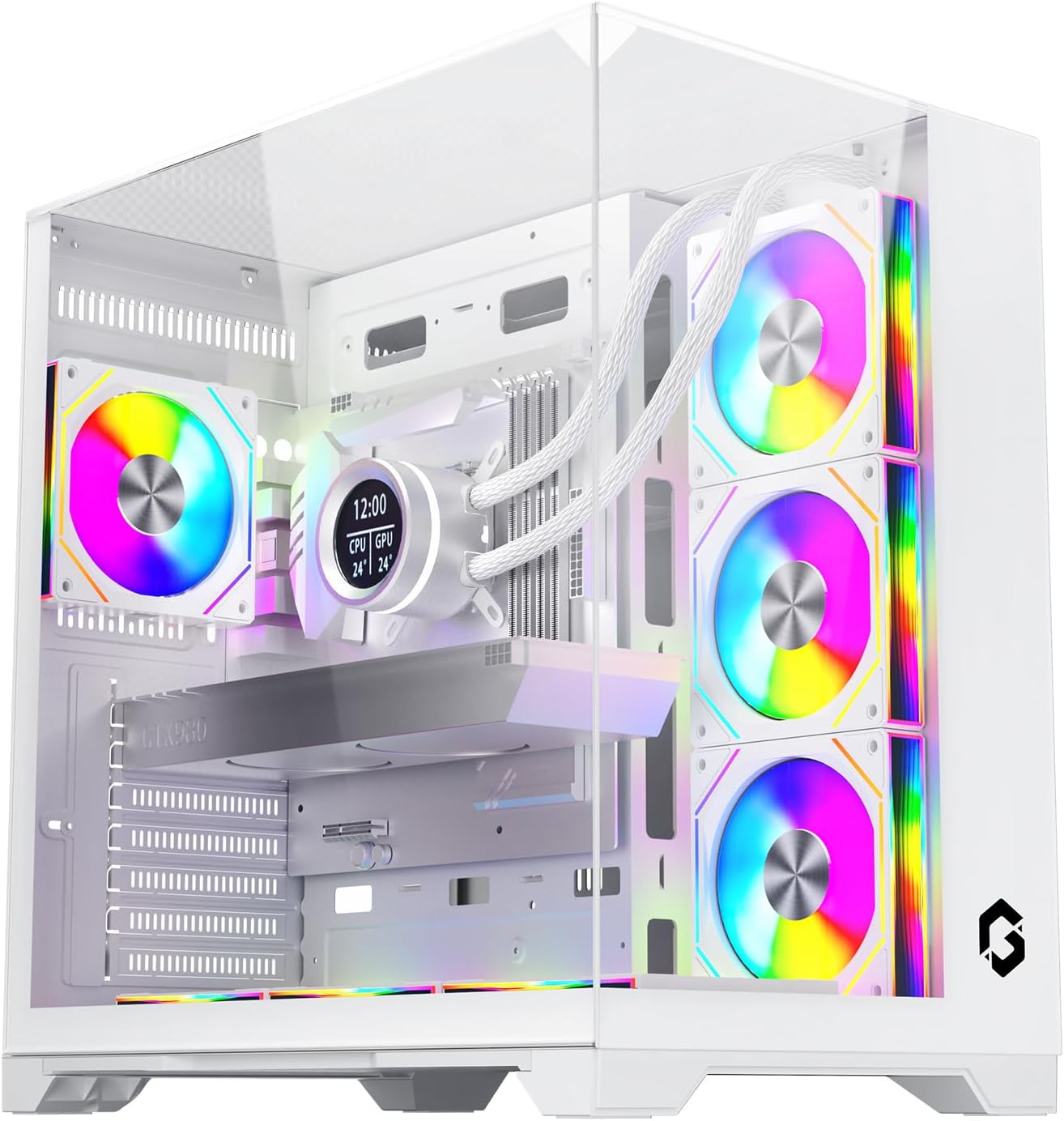 GAMEON VALKYRIE I Gaming PC Case – ATX/M-ATX/ITX Support, Tempered ...