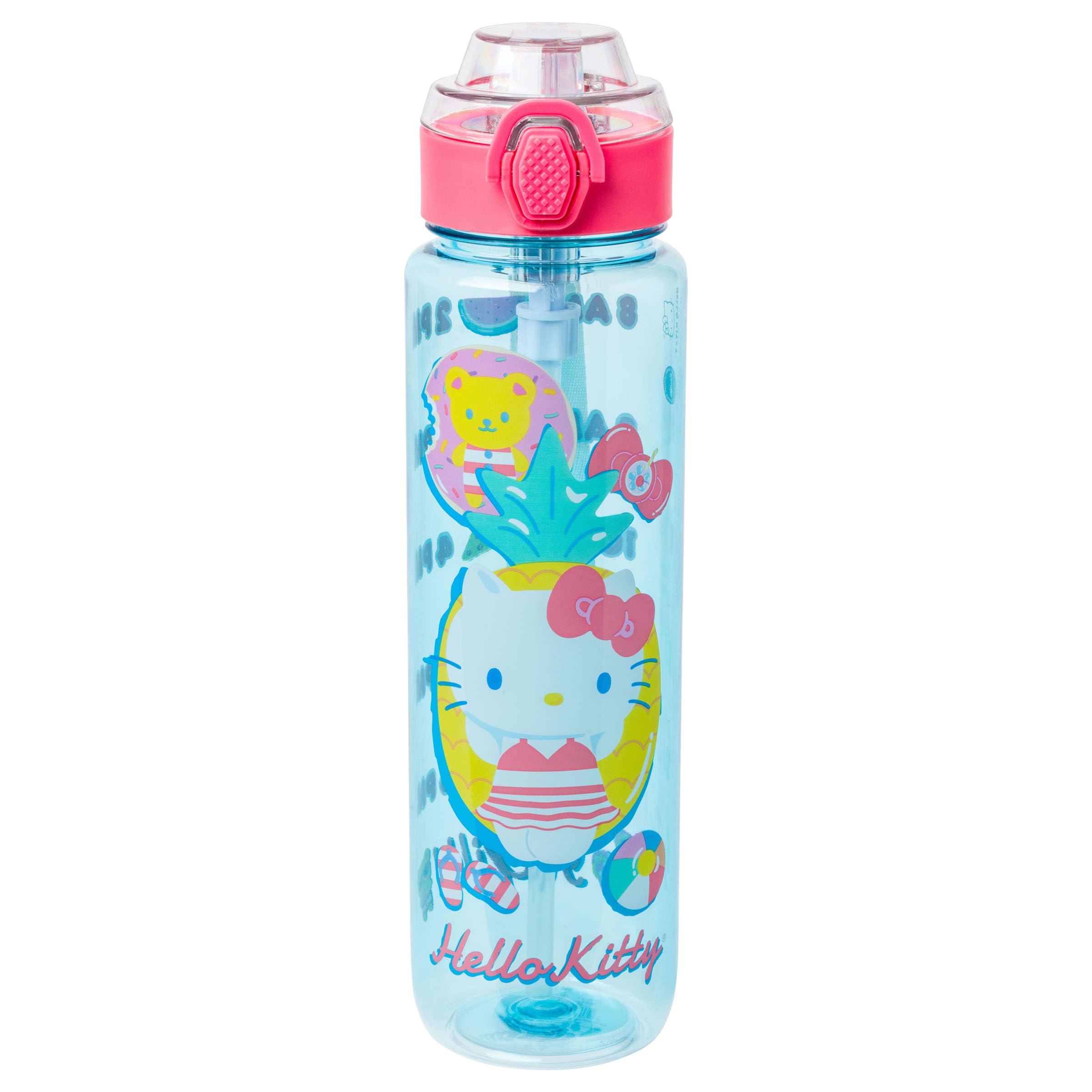 Amazon.com: Silver Buffalo Sanrio Hello Kitty Pool Party Plastic Blue ...