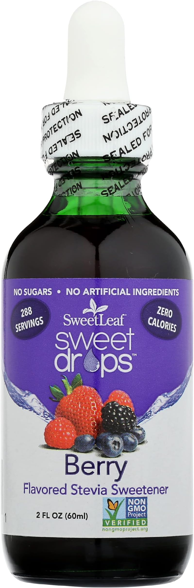 Amazon.com : SweetLeaf Natural Sweet Drops Sweetener, Berry, Non-GMO, 2 ...
