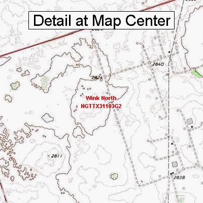 Amazon.com : USGS Topographic Quadrangle Map - Wink North, Texas ...