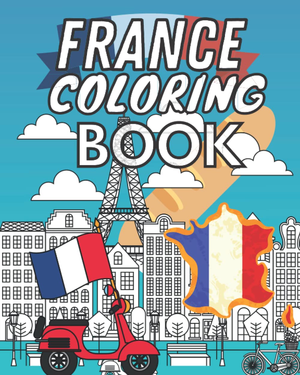 Amazon.com: LEARN FRENCH COLORING BOOK | Kids & Adults | Beautiful ...