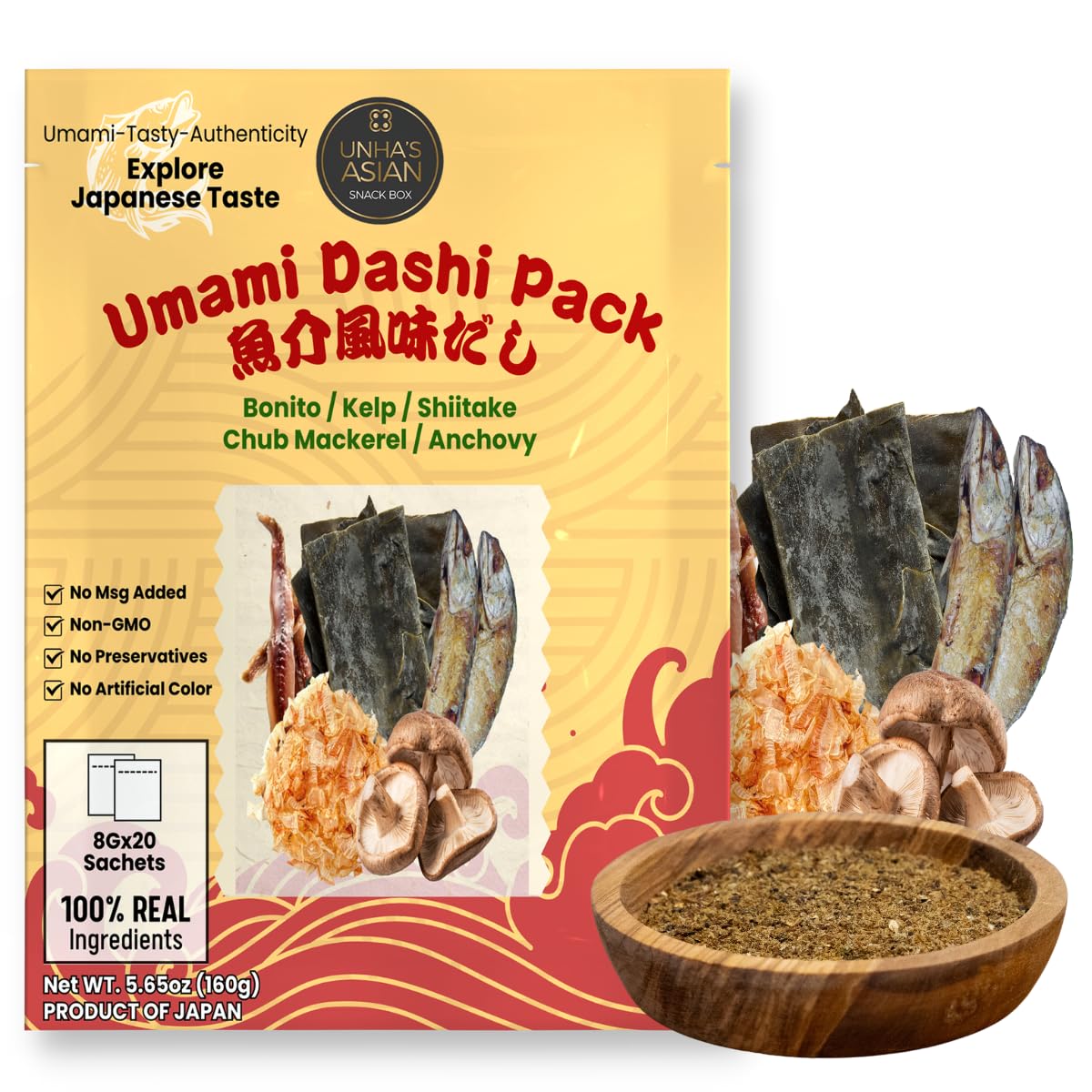 Amazon.com : Unha's Dashi Stock, Umami dashi Soup Stock, made in Japan ...
