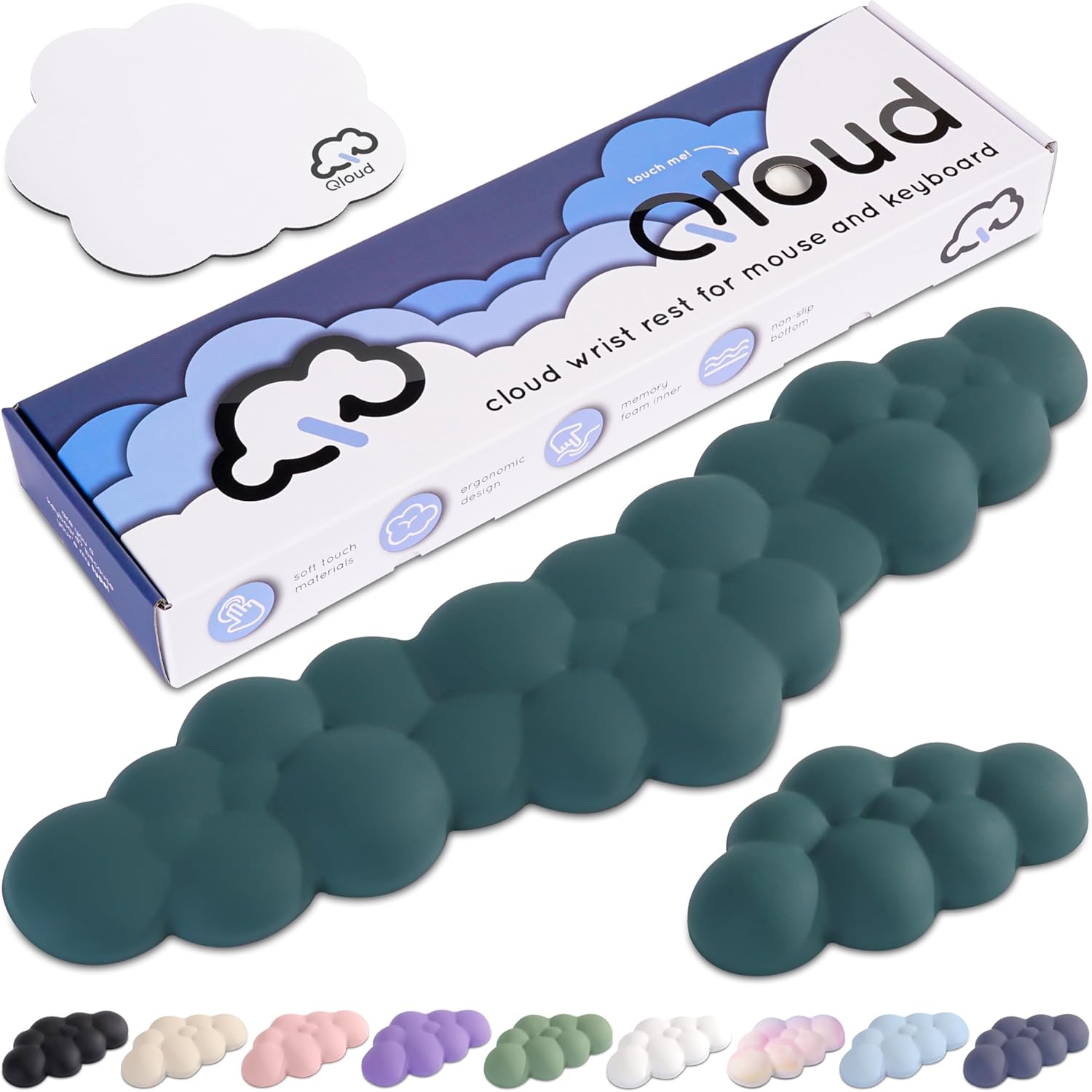 Amazon.com : Create-ables Qloud Cloud Wrist Rest Keyboard Wrist Rest ...