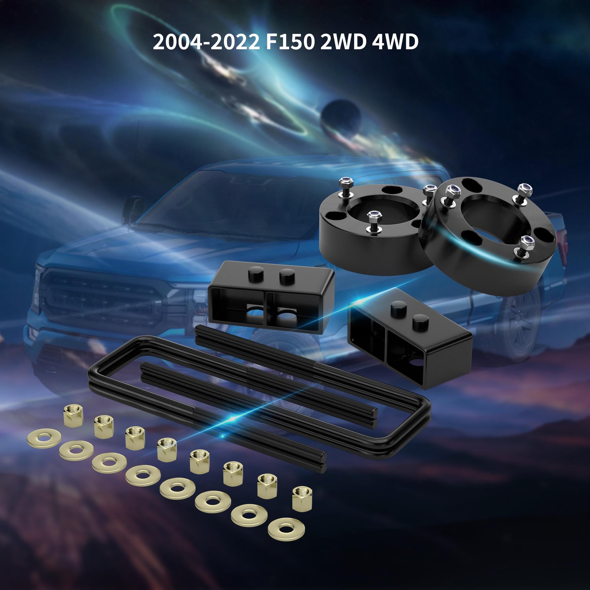 Snapklik.com : PROEZE 3" Front And 3" Rear Leveling Lift Kits For 2004 ...