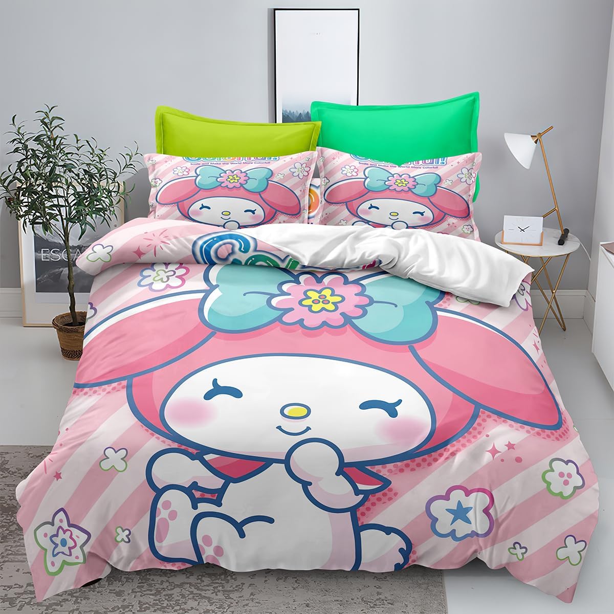 Amazon.com: XYRXARIC 3PCS Cinnamoroll Bedding Set Comforter Duvet Cover ...