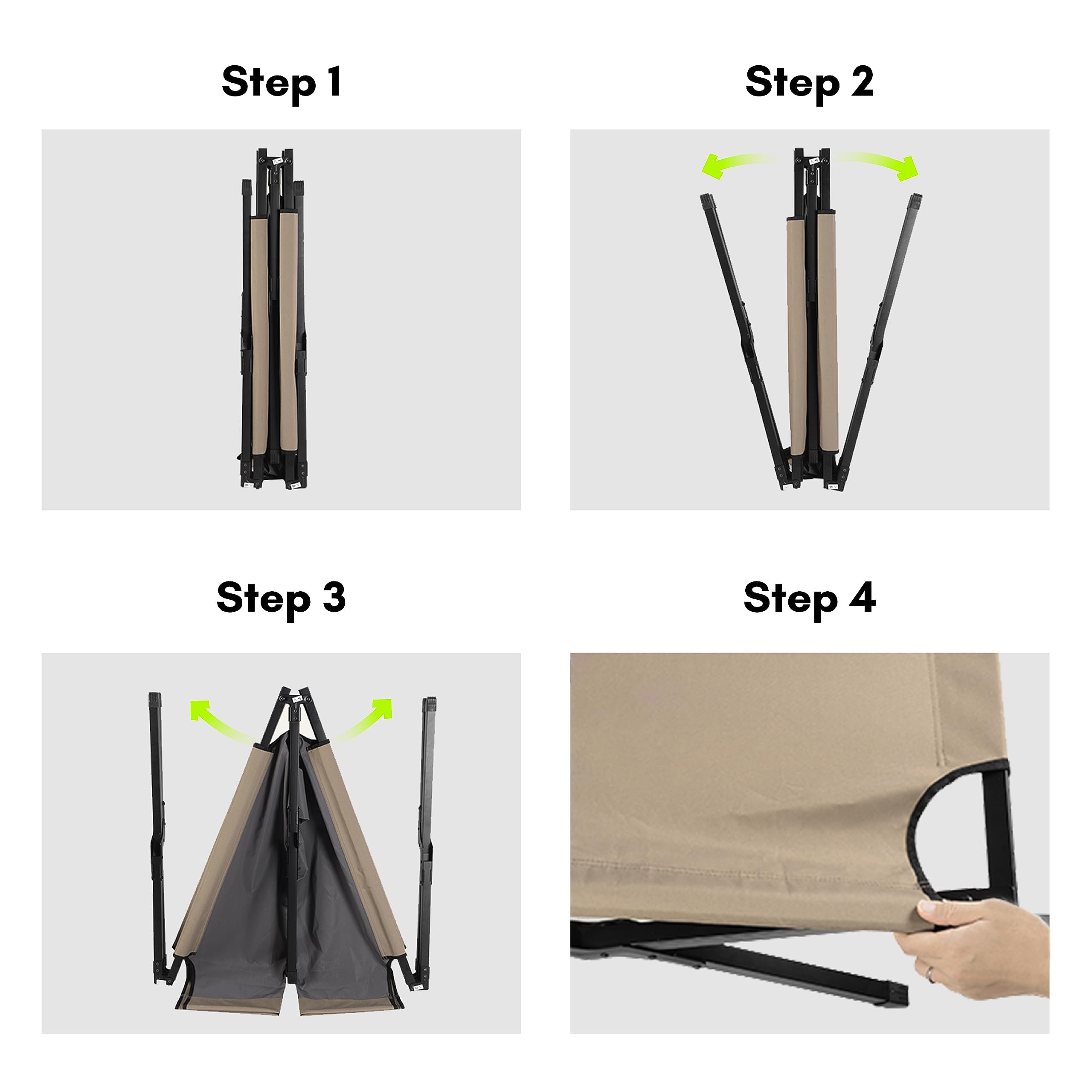 Snapklik.com : New Komfort Camp Cot, Folding Camping Cot, Guest Bed ...