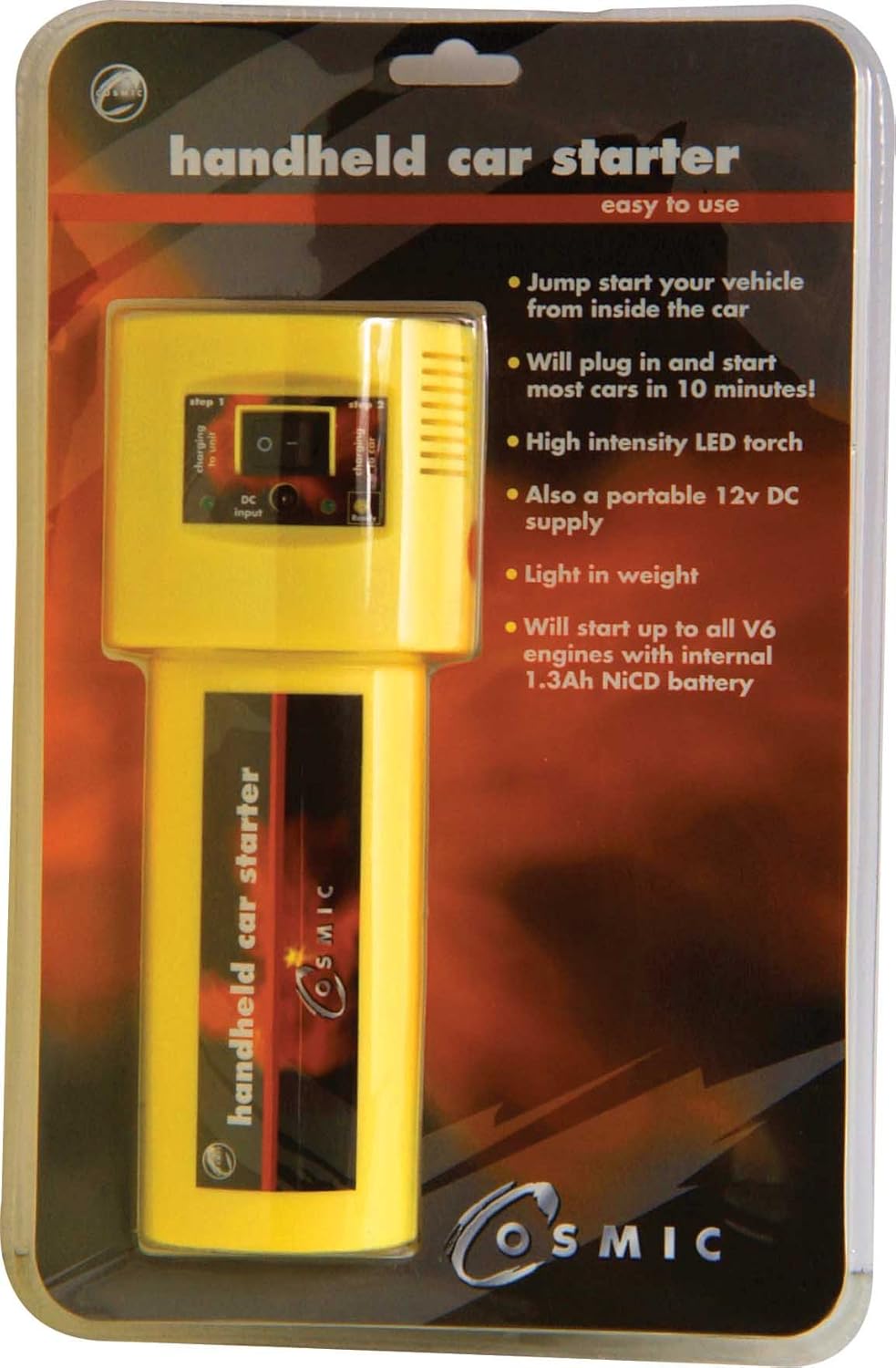 Cosmic Handheld Car Starter with LED Torch: Amazon.co.uk: Automotive