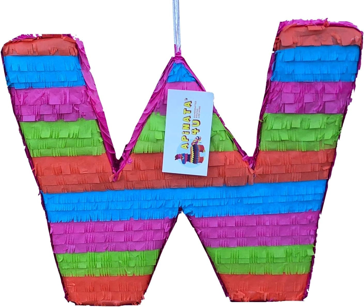 Amazon.com: APINATA4U Large Letter W Pinata Bright Colors : Toys & Games