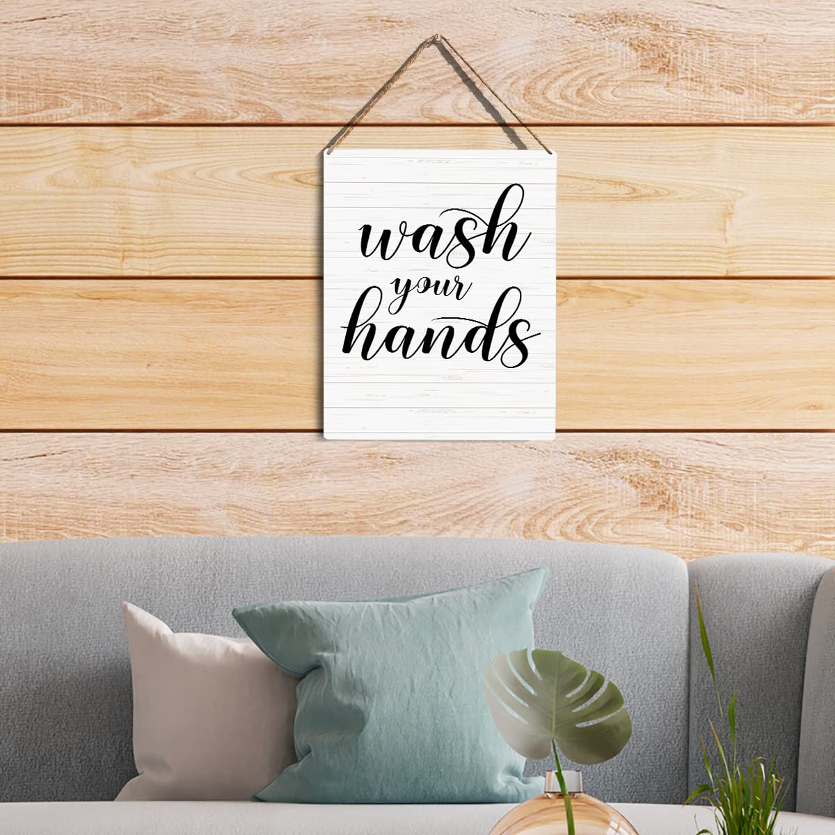 Snapklik.com : Farmhouse Bathroom Wooden Sign Wall Decor Rustic Wash ...