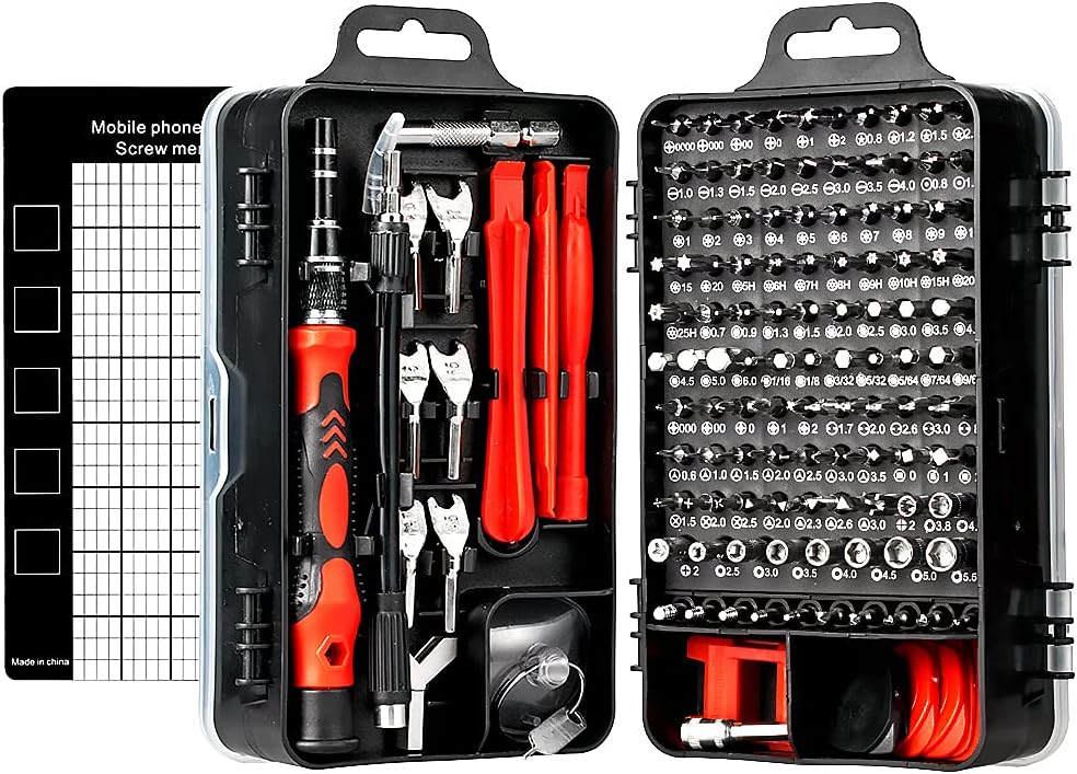 135 In 1 Screwdriver Set CRV Steel Magnetic Screwdriver Bits Repair ...