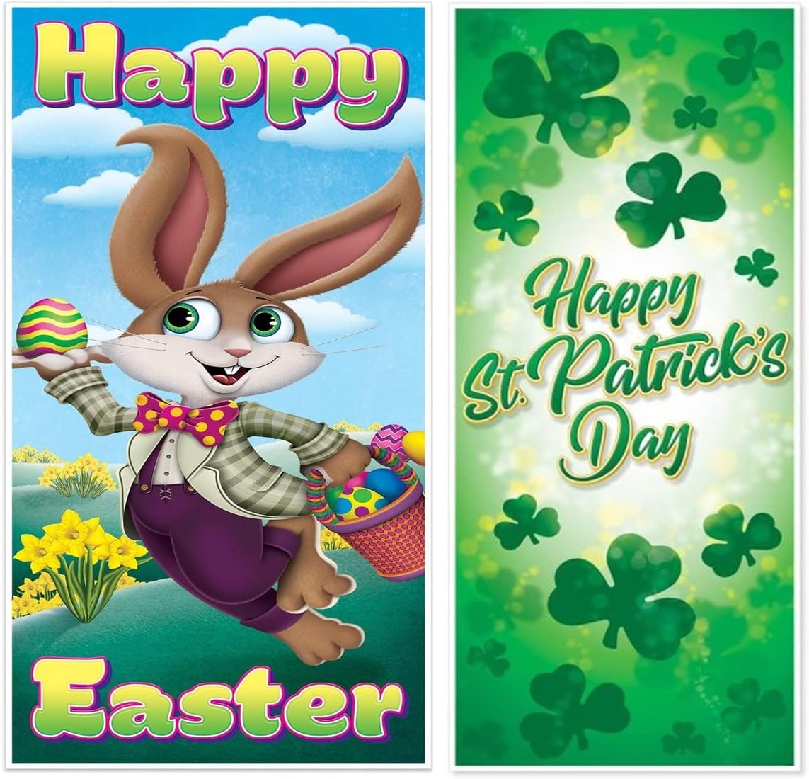 Amazon.com: Valueballoon Party & Gifts Set Of 2 Easter & St. Patricks ...