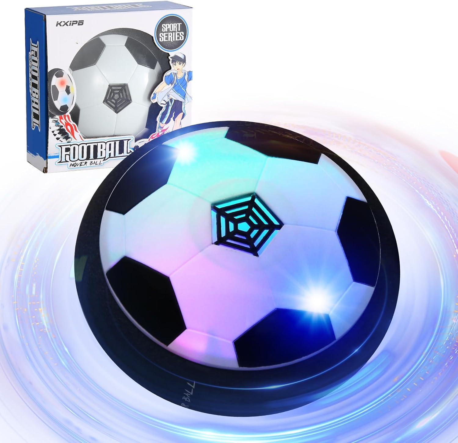 Amazon.com: KXIPB Hover Soccer Ball - Air Floating Soccer Toy with LED ...