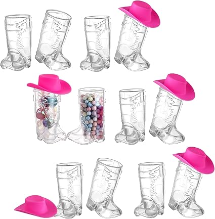 Amazon.com | 20 Pcs Plastic Mini Western Cowboy Cowgirl Hat and 10 Pcs ...