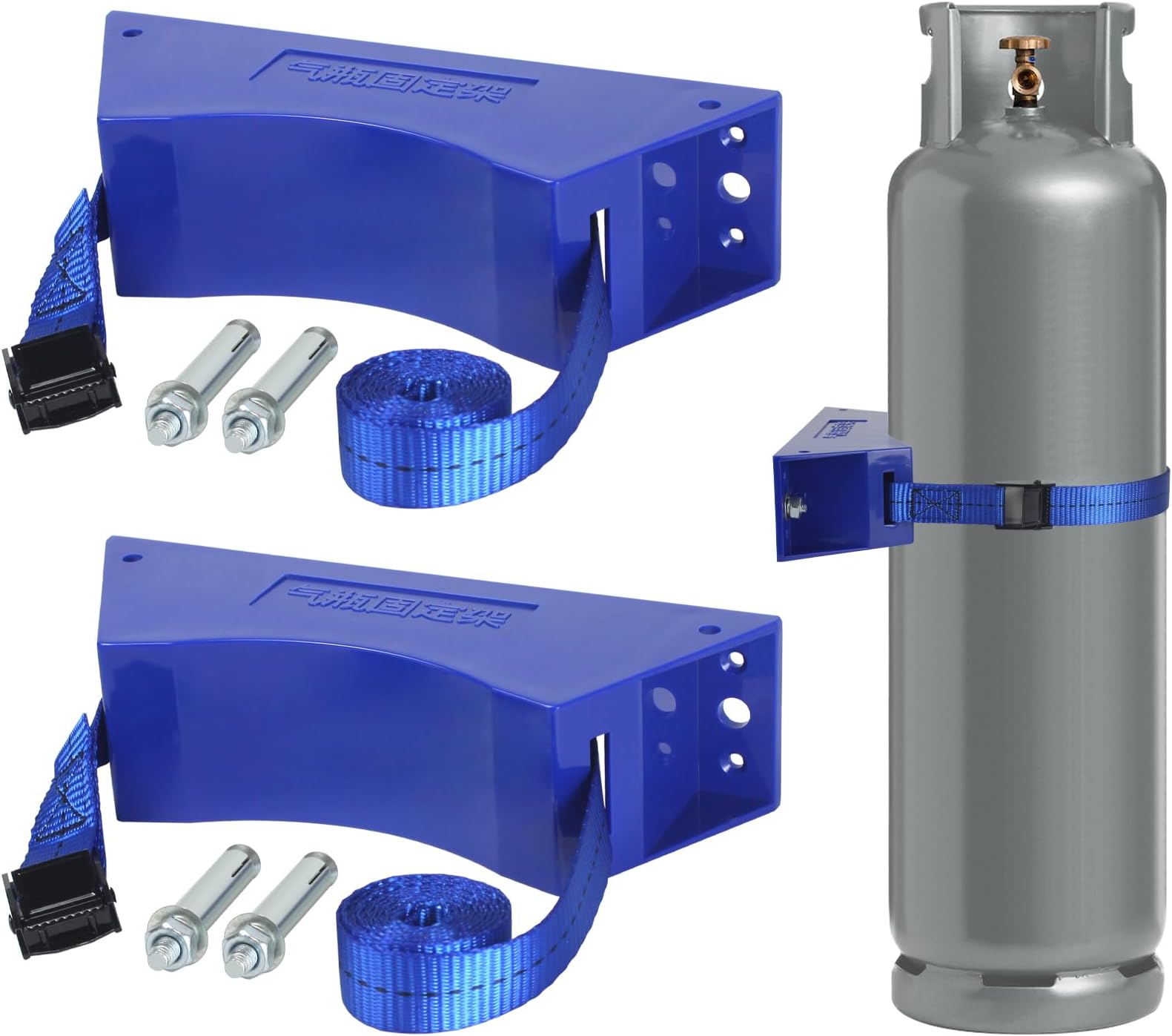 Amazon.com: Cylinder Wall Mounted Bracket,Heavy Duty ABS Propane Tank ...