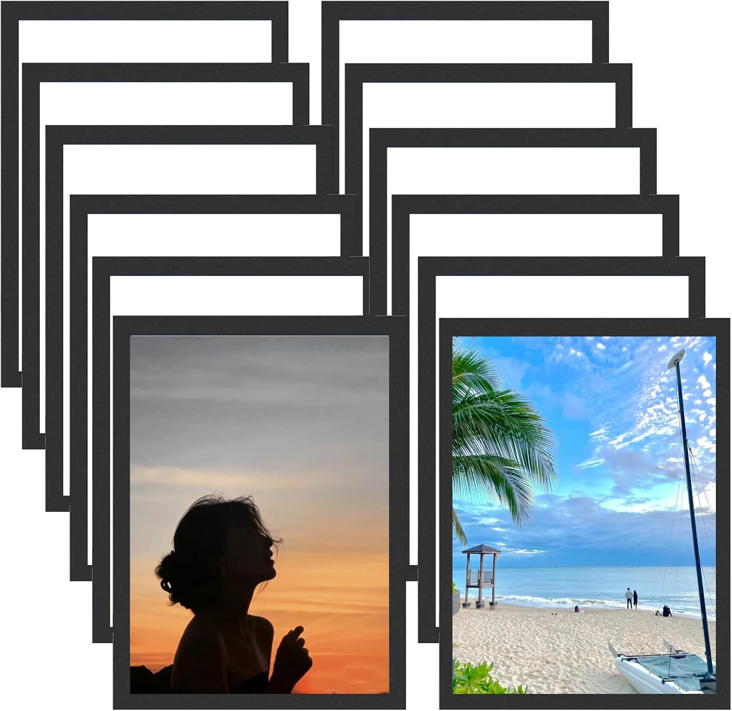 GSHUR 12 PCS A4 Magnetic Photo Pouch Diamond Painting Frames with Self ...