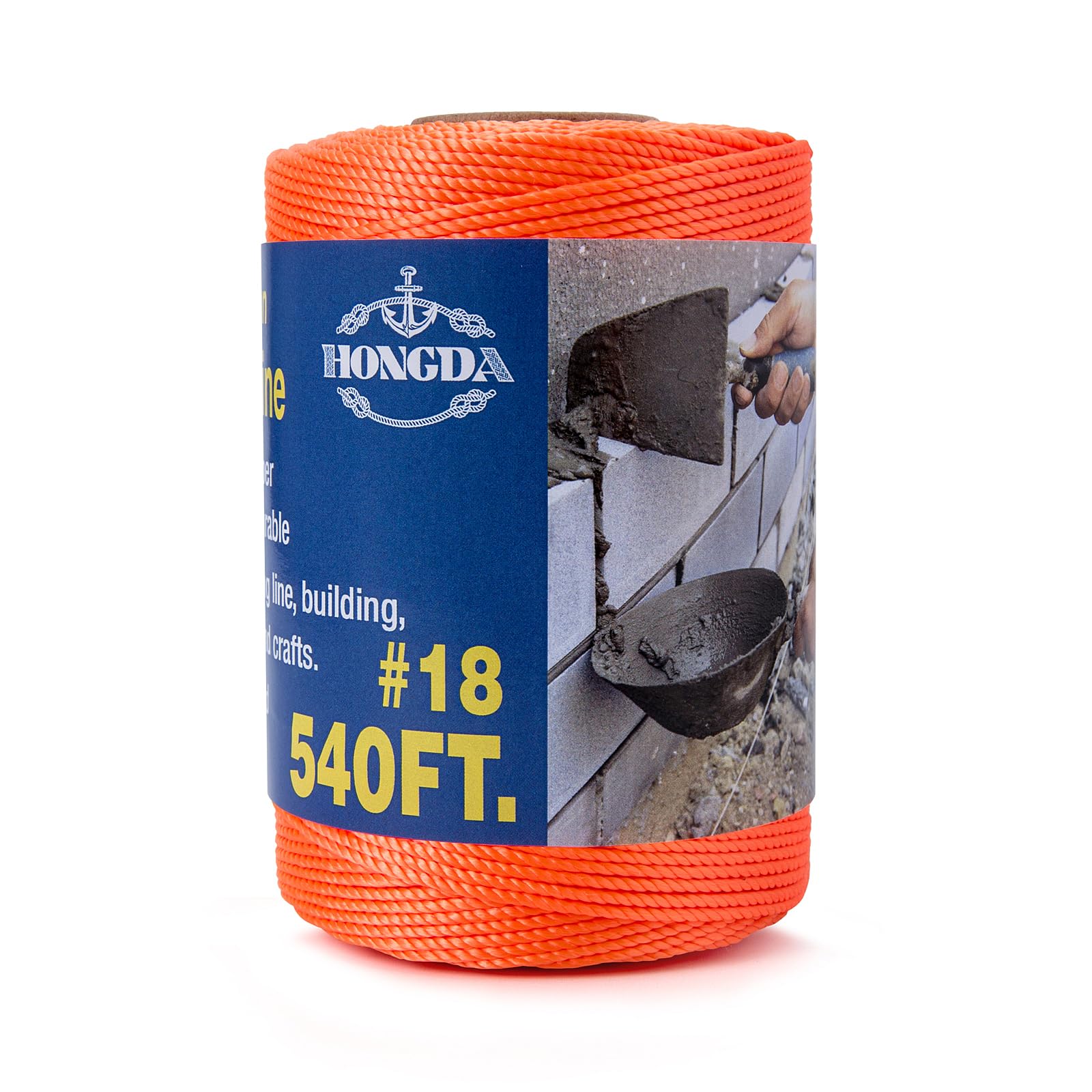 HONGDA Twisted Nylon String, #18 x 540FT Mason Line String, Nylon Twine ...